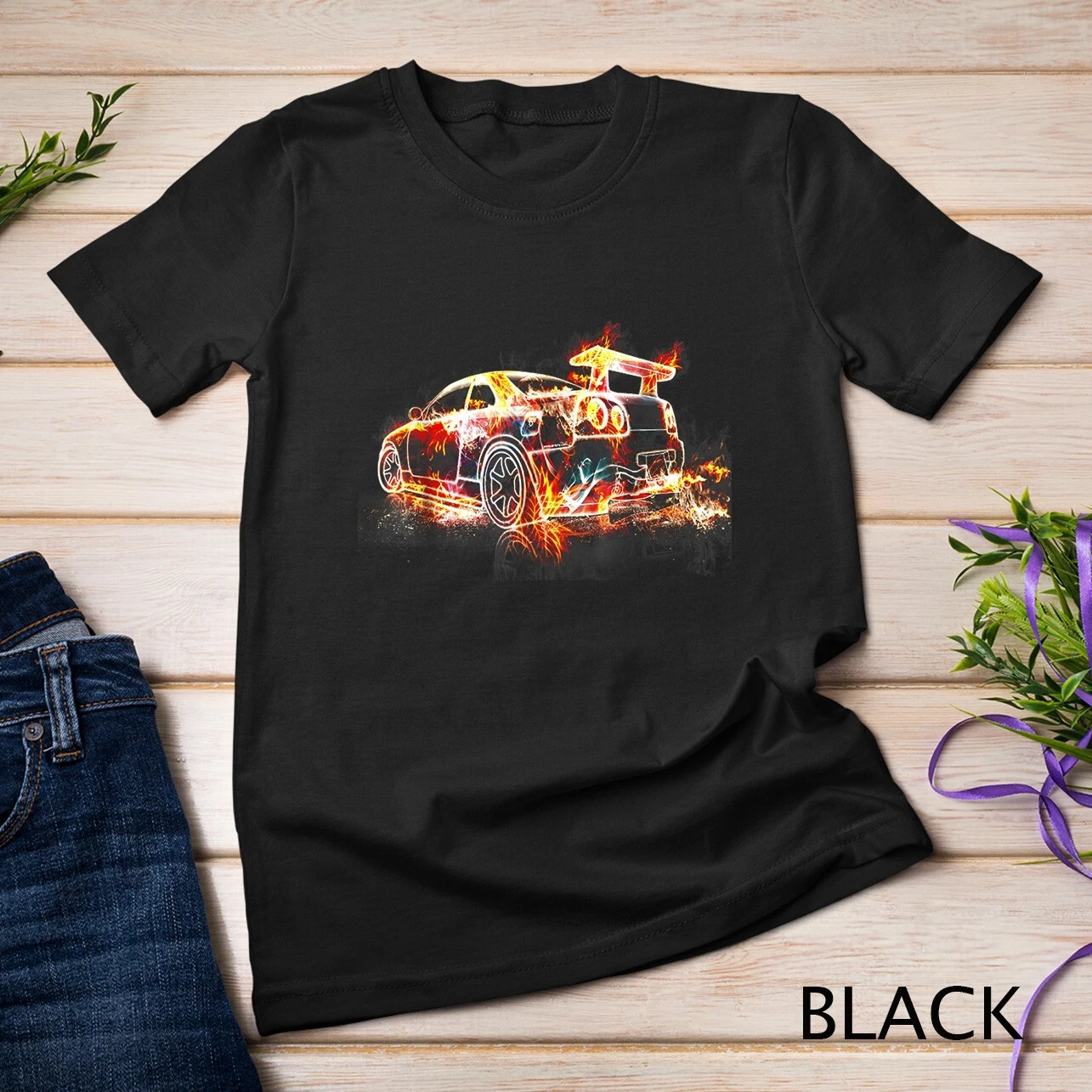 100% cotton tshirts men tee Exotic Car Supercharge Turbo Sports Car T ...