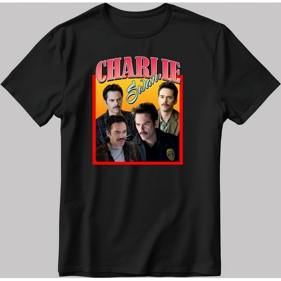 100% cotton tshirts men tee Famous Character Charlie Swan Figure Shirt ...