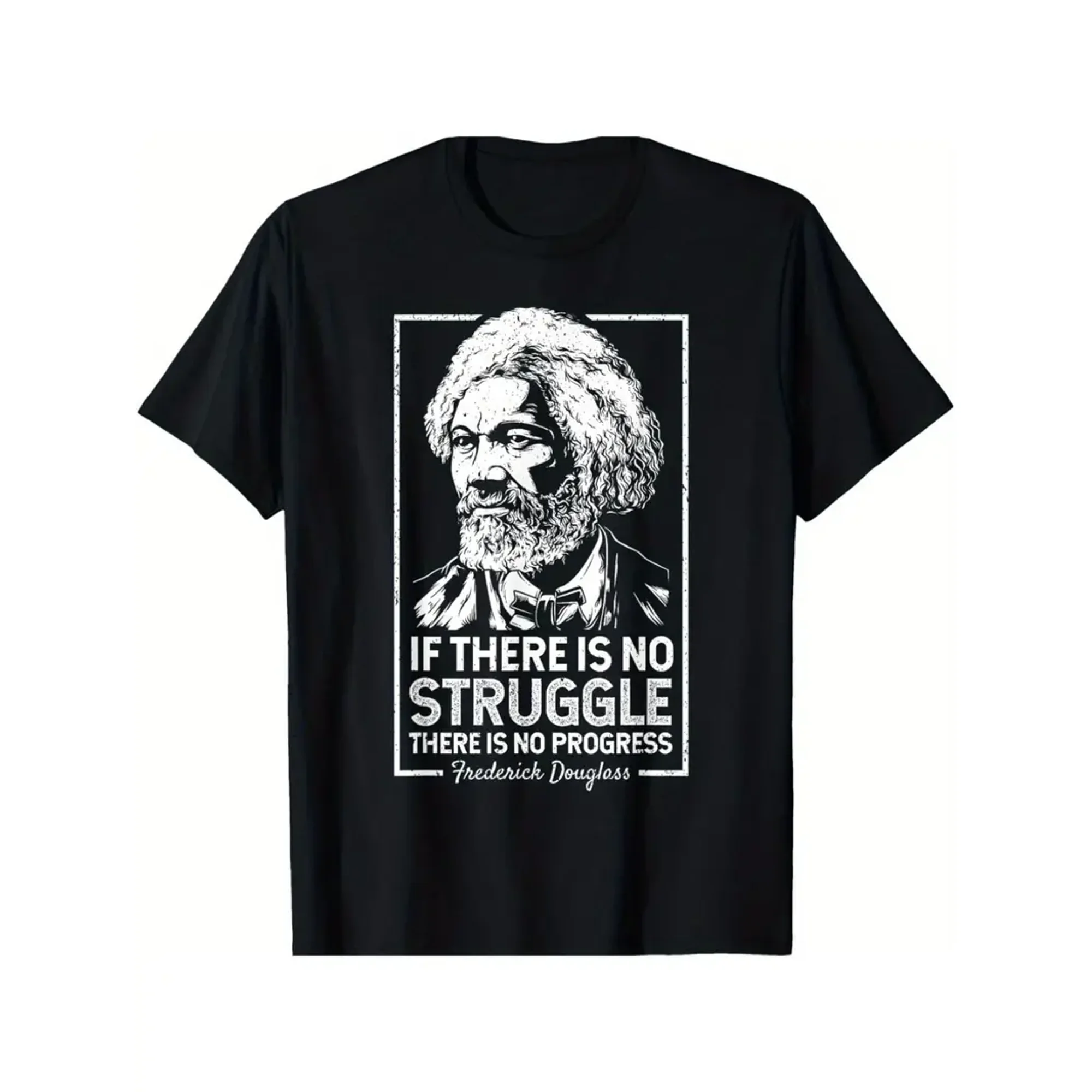 100% cotton tshirts men tee Frederick Douglass themed t-shirt - Walmart.com