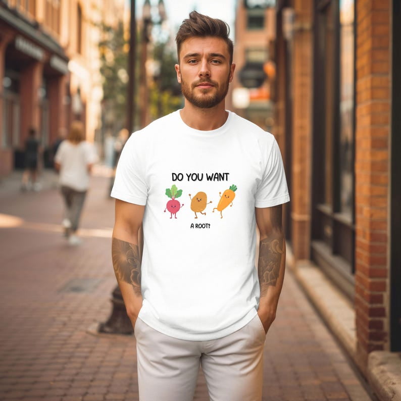 100% cotton tshirts men tee Funny Aussie Humour Shirt For Him Vegetable ...
