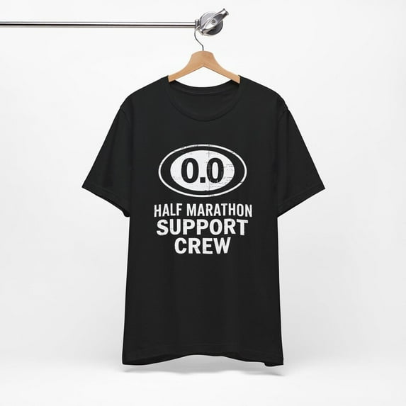 100% cotton tshirts men tee Funny Half Marathon Support Crew Unisex Tee ...