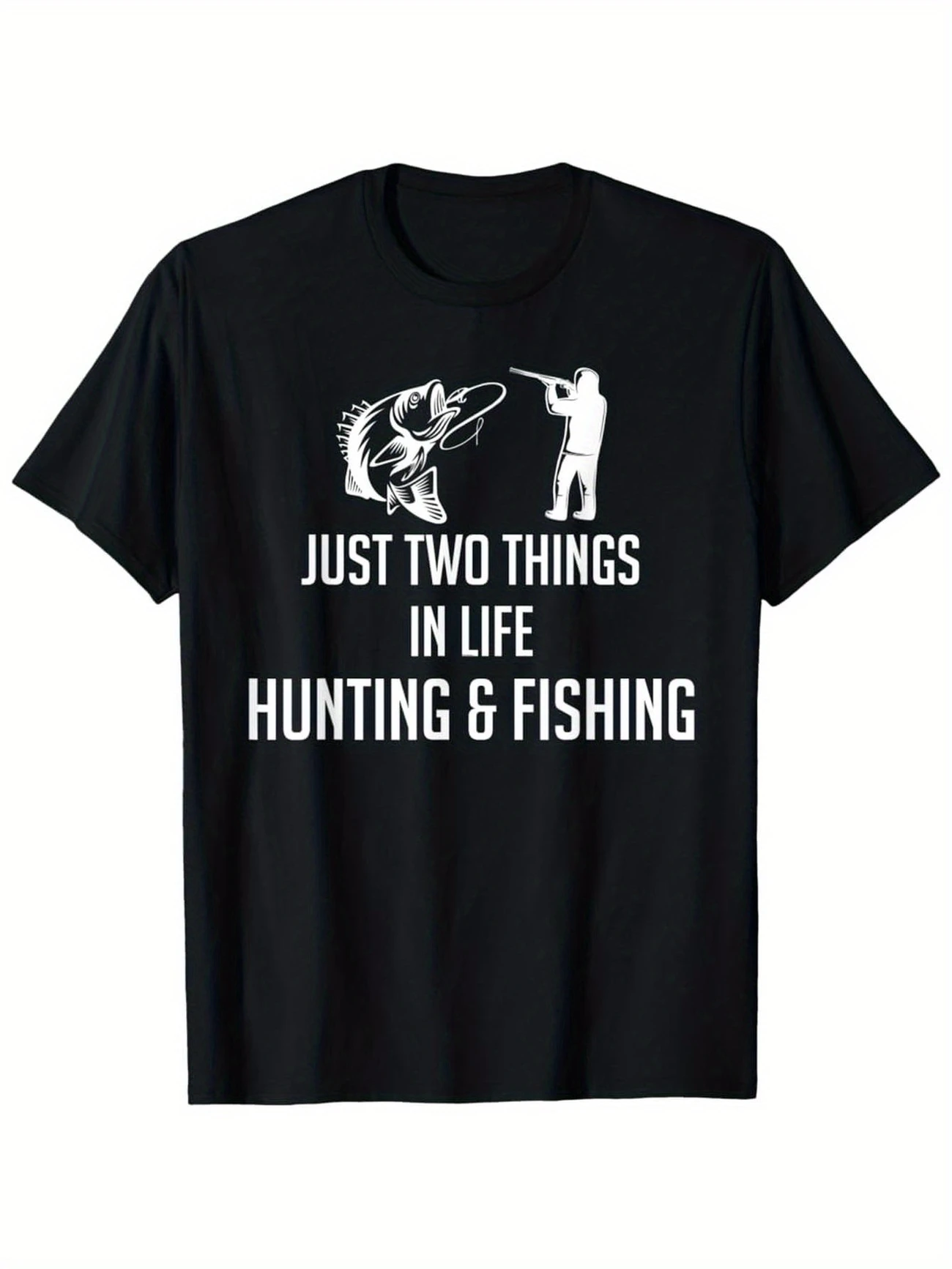100% cotton tshirts men tee Funny Just Two Things In Life Hunting And ...