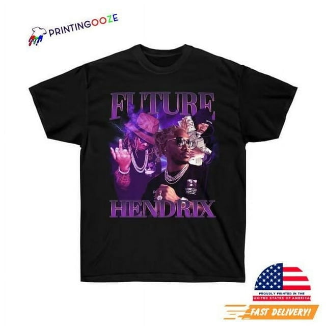 100% cotton tshirts men tee Future Hendrix The Rapper Vintage Graphic ...