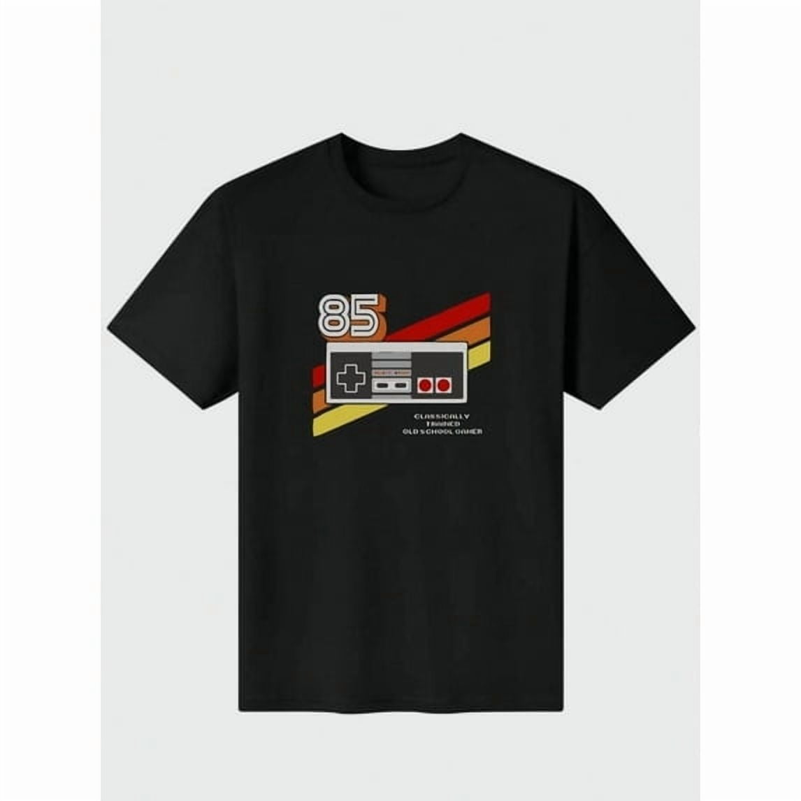 100% cotton tshirts men tee Geek Shirt Man - Vintage Gamer Tee - Old ...