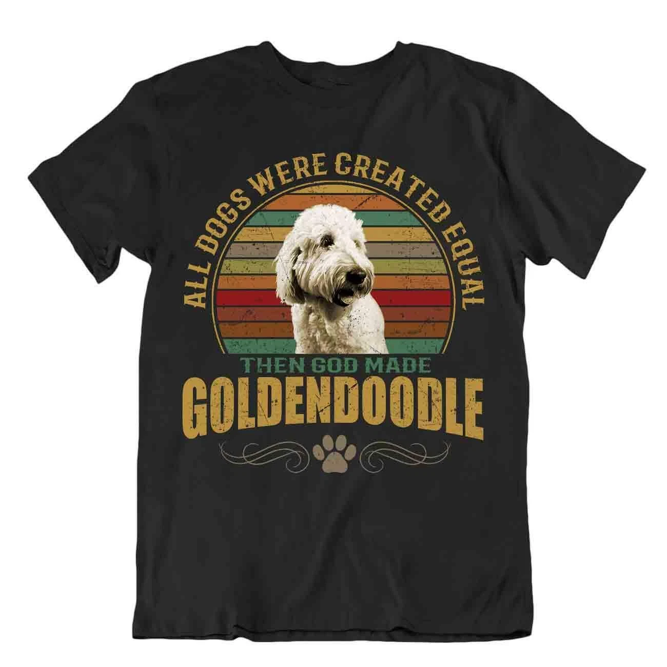100% cotton tshirts men tee Goldendoodle Dog T-Shirt Cute Cool Gift For ...