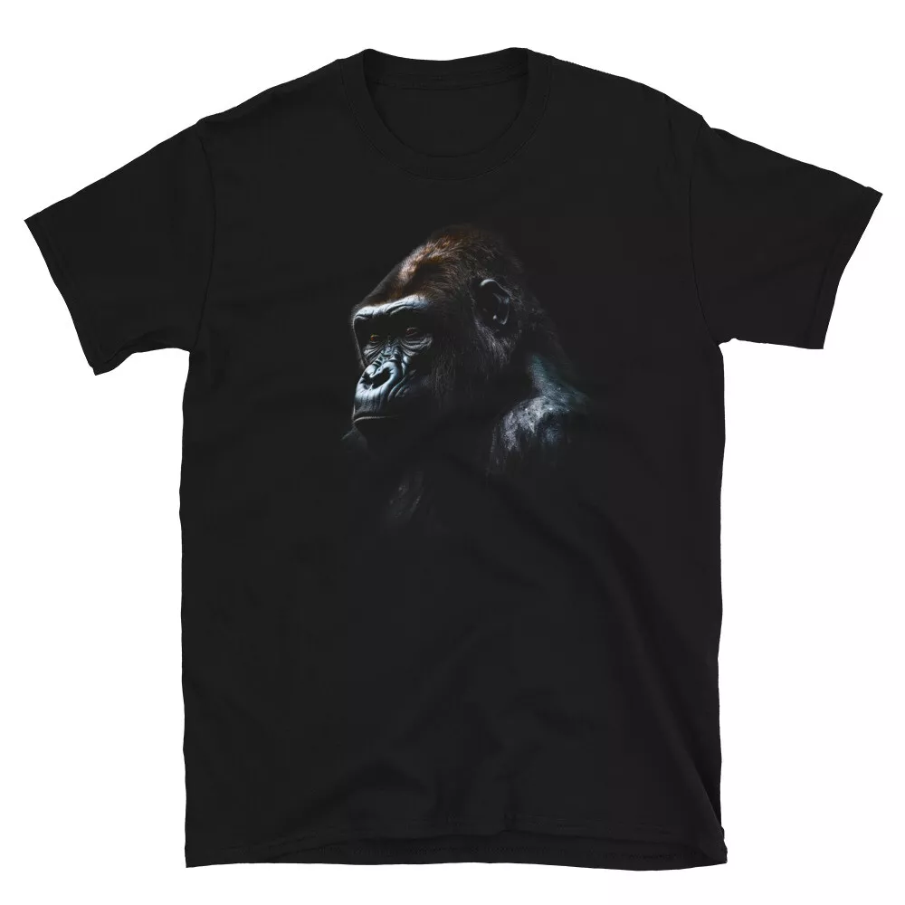 100% cotton tshirts men tee Gorilla Silverback T-shirt Silver Back ...