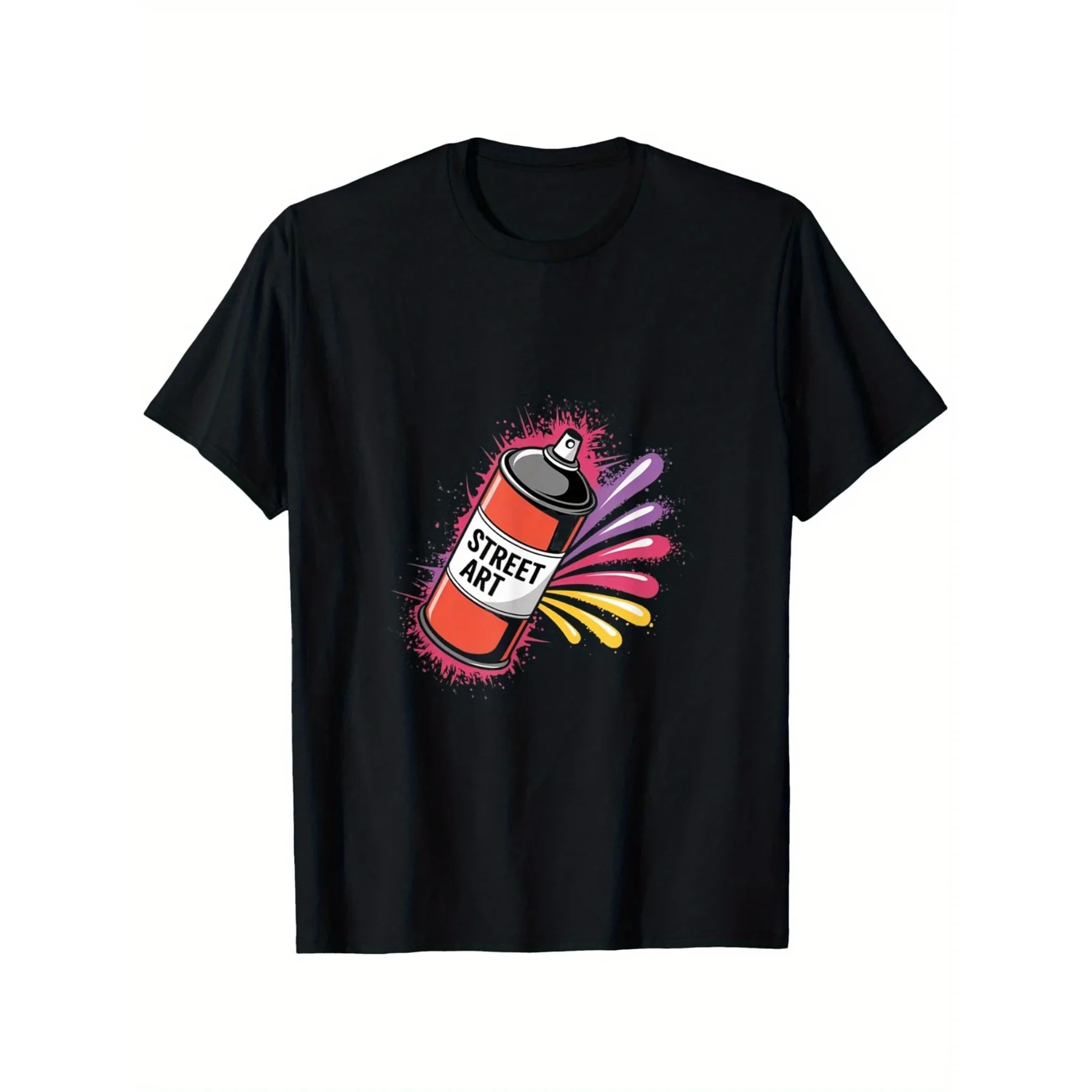 100% cotton tshirts men tee Graffiti Spray Paint Street Art Drawing ...