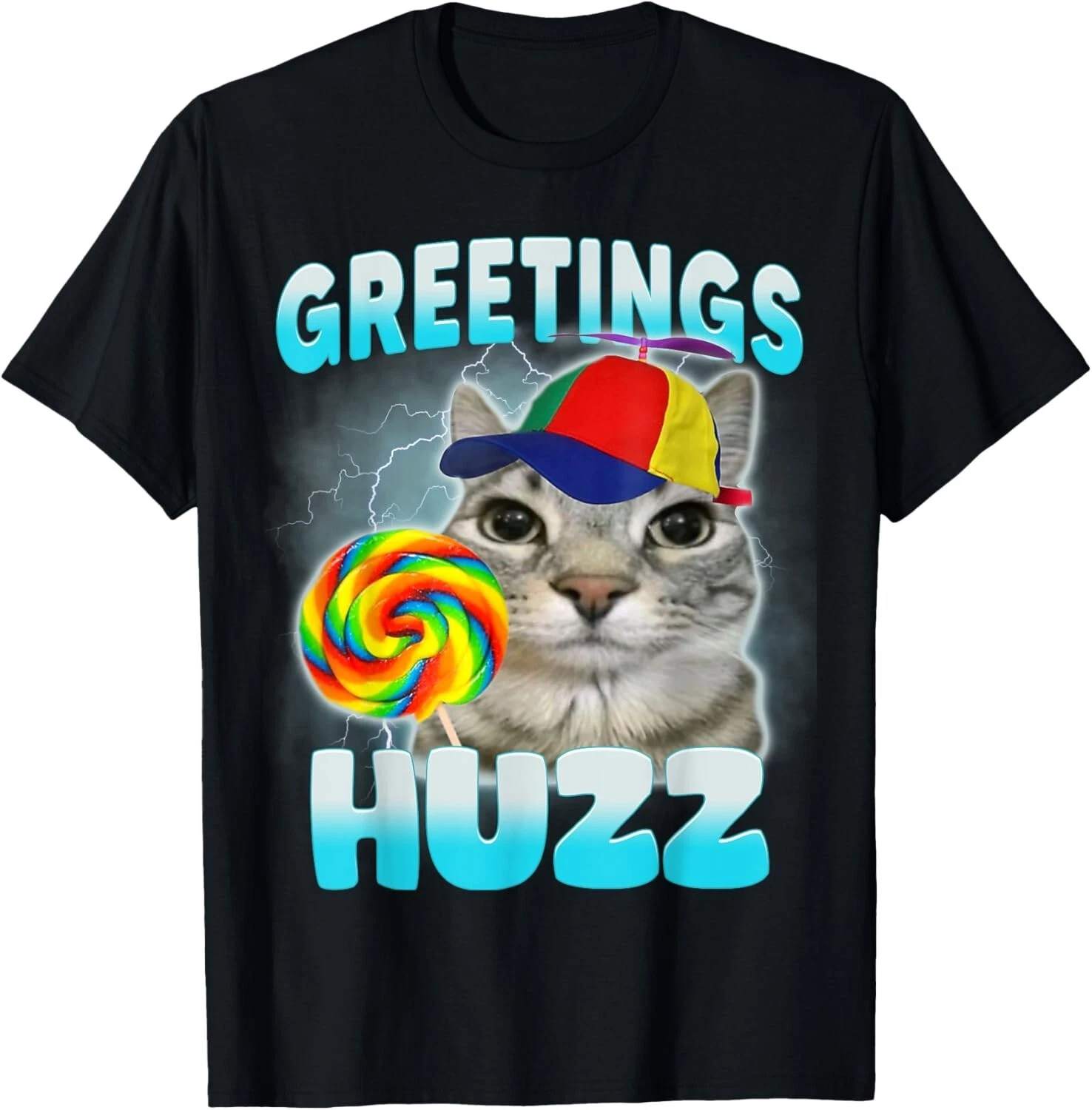100% cotton tshirts men tee Greetings Huzz Funny Gen Z Gen Alpha Slang ...