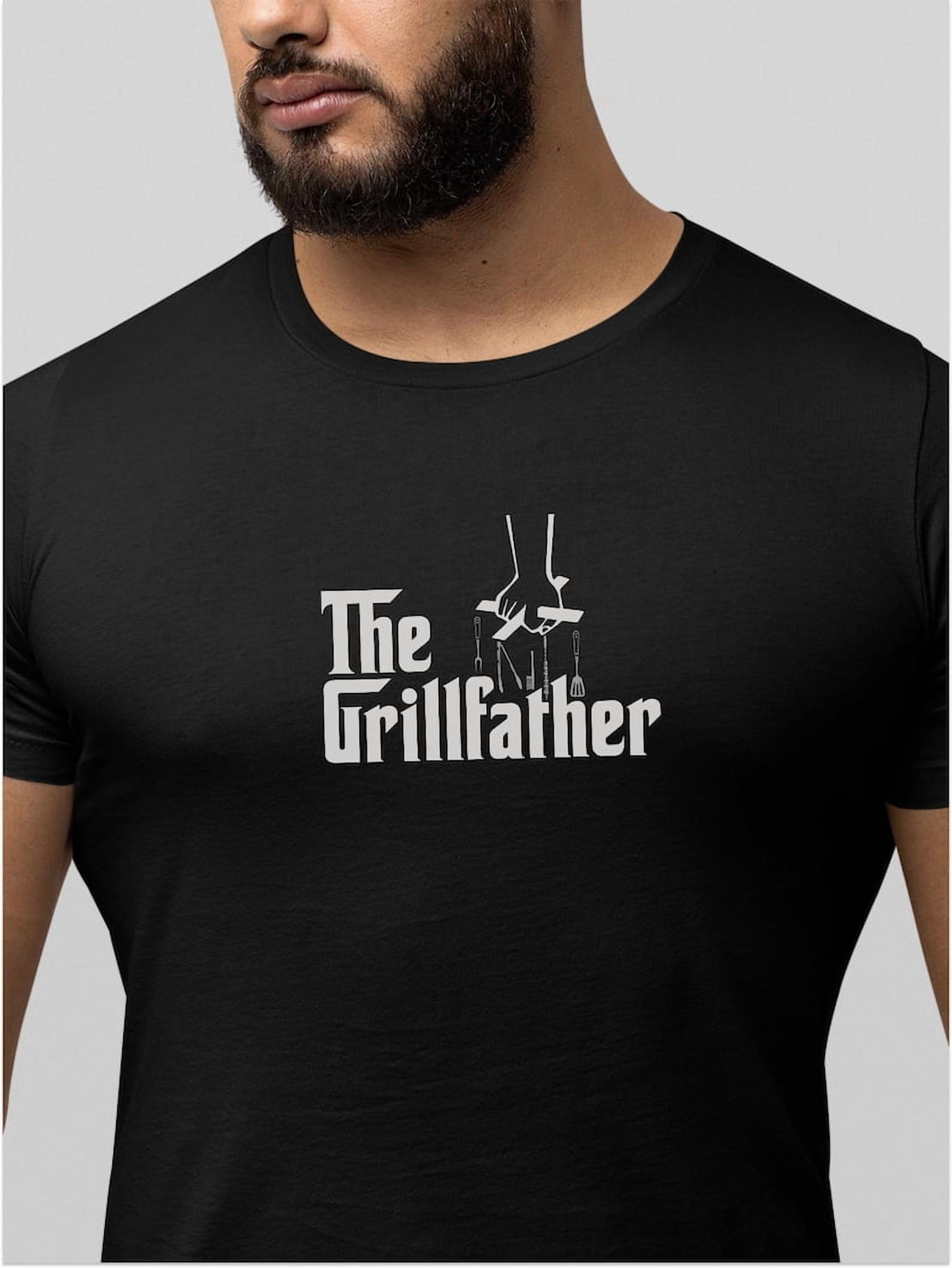 100% cotton tshirts men tee The Grillfather BBQ Shirt - Funny Dad ...