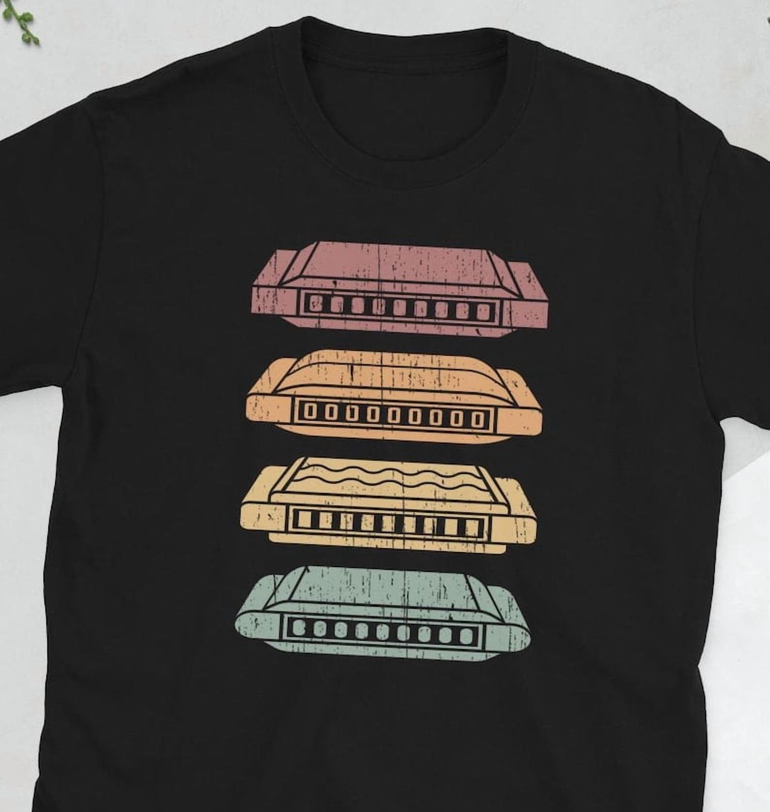100% cotton tshirts men tee Harmonica Lover Gift Harmonicist Harmonica ...
