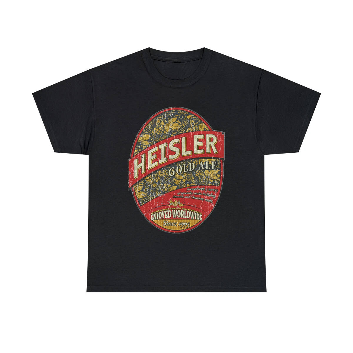 100% cotton tshirts men tee Heisler-Gold-Ale-Beer-1995 - Essential T ...
