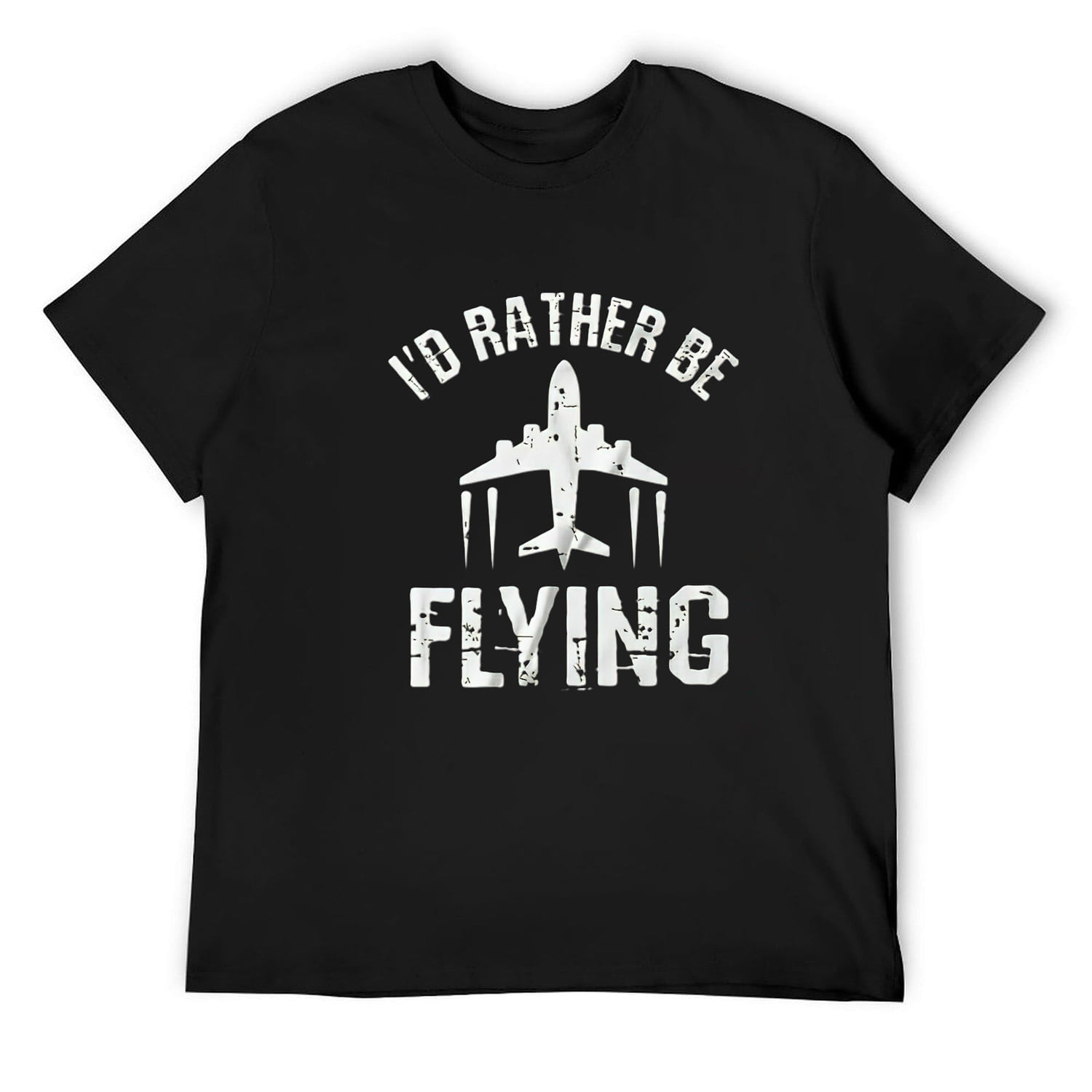 100% cotton tshirts men tee I'D Rather Be Flying Aviation Pilot Mens T ...