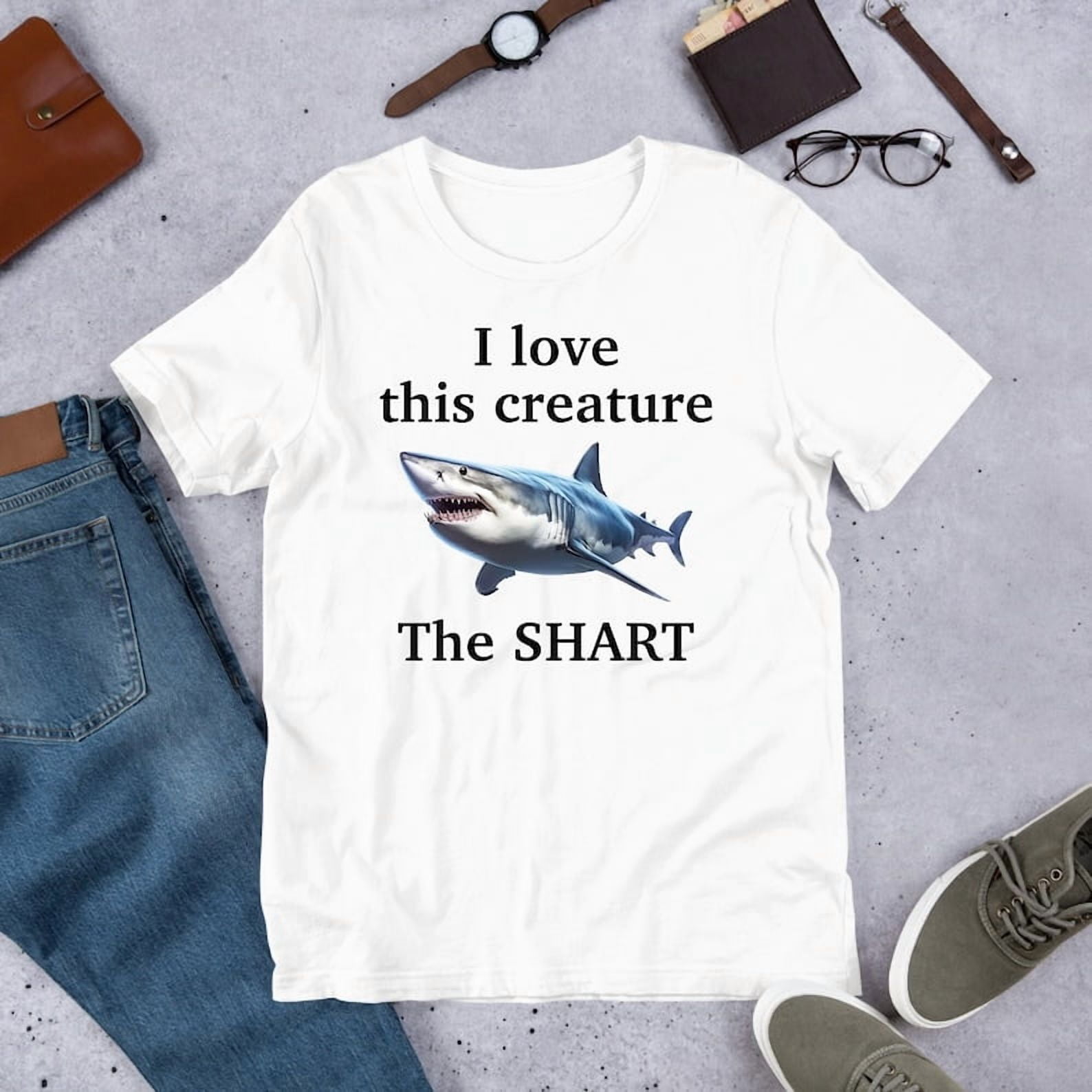 100% cotton tshirts men tee I Love This Creature The Shart, Cursed ...