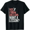 100% cotton tshirts men tee I Throw Like A Girl Discus Throwing Track ...