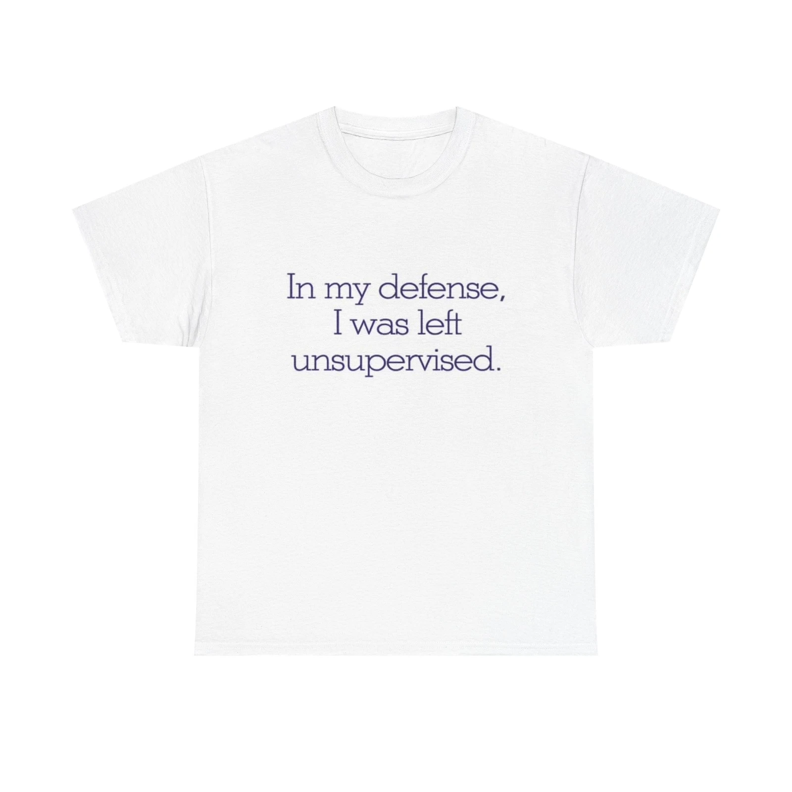 100% cotton tshirts men tee I Was Left Unsupervised Graphic T Shirt ...