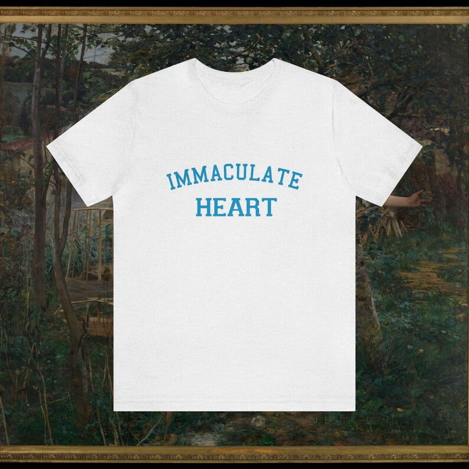 100% cotton tshirts men tee Immaculate Heart varsity t-shirt, unisex ...