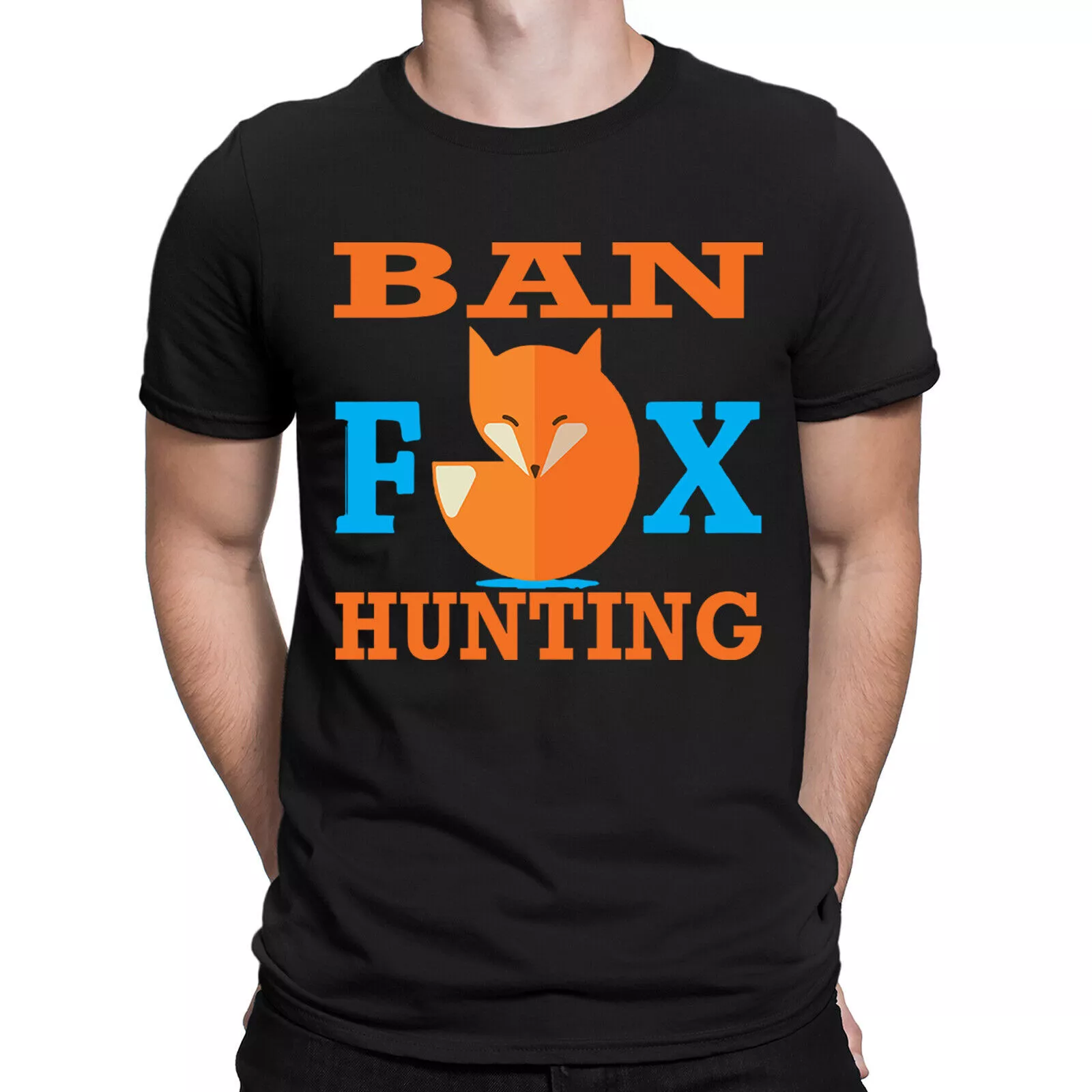 100% cotton tshirts men tee Keep The Ban Fox Stop The Hunt Hunting ...