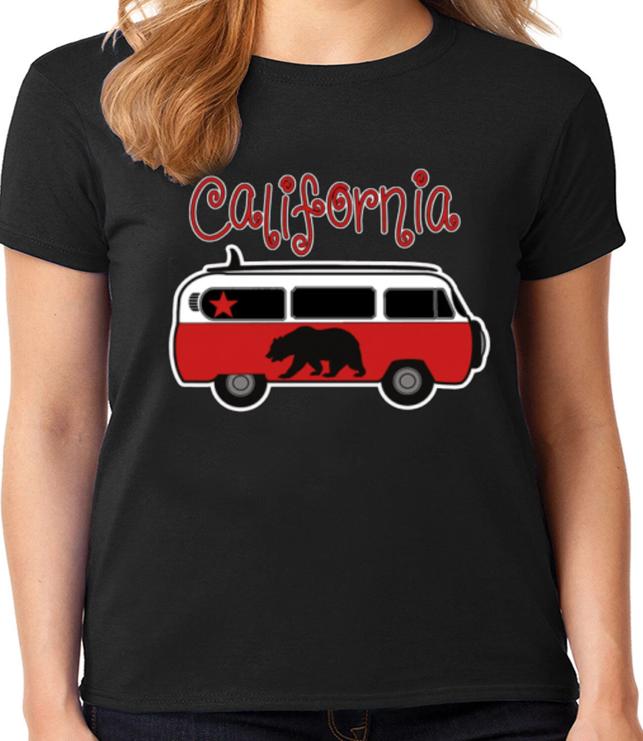 100% cotton tshirts men tee Ladies Graphic Tee Shirt - California Micro ...