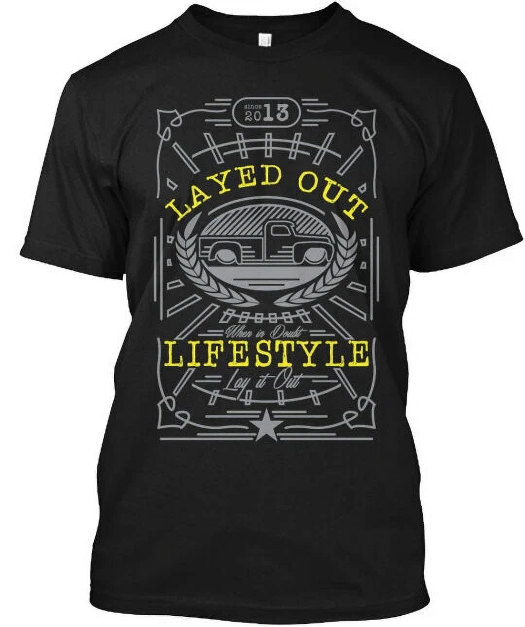 100% cotton tshirts men tee Layed Out Lifestyle T-Shirt - Walmart.com