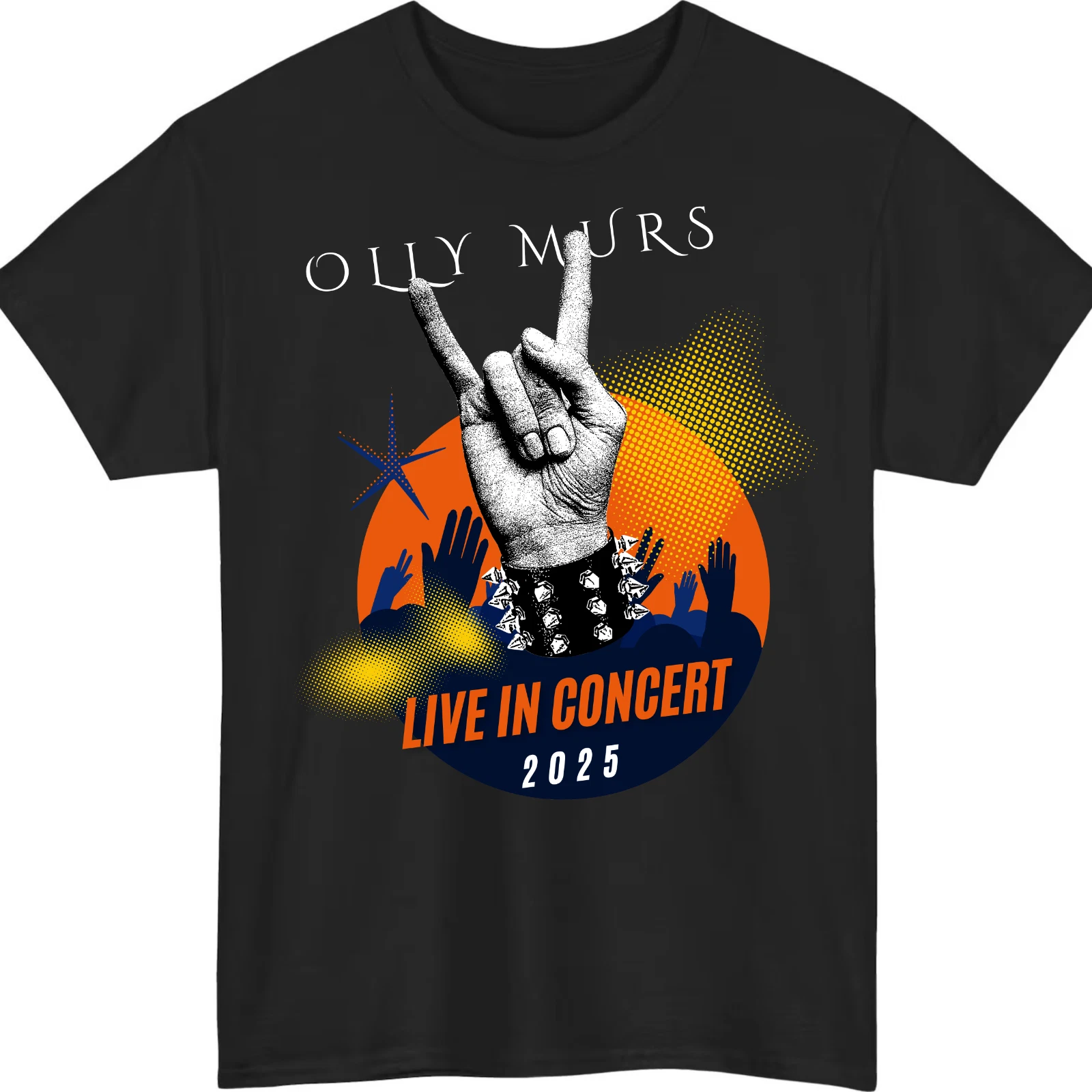 100% cotton tshirts men tee Live Concert Tshirt, Olly Murs 15 years of ...