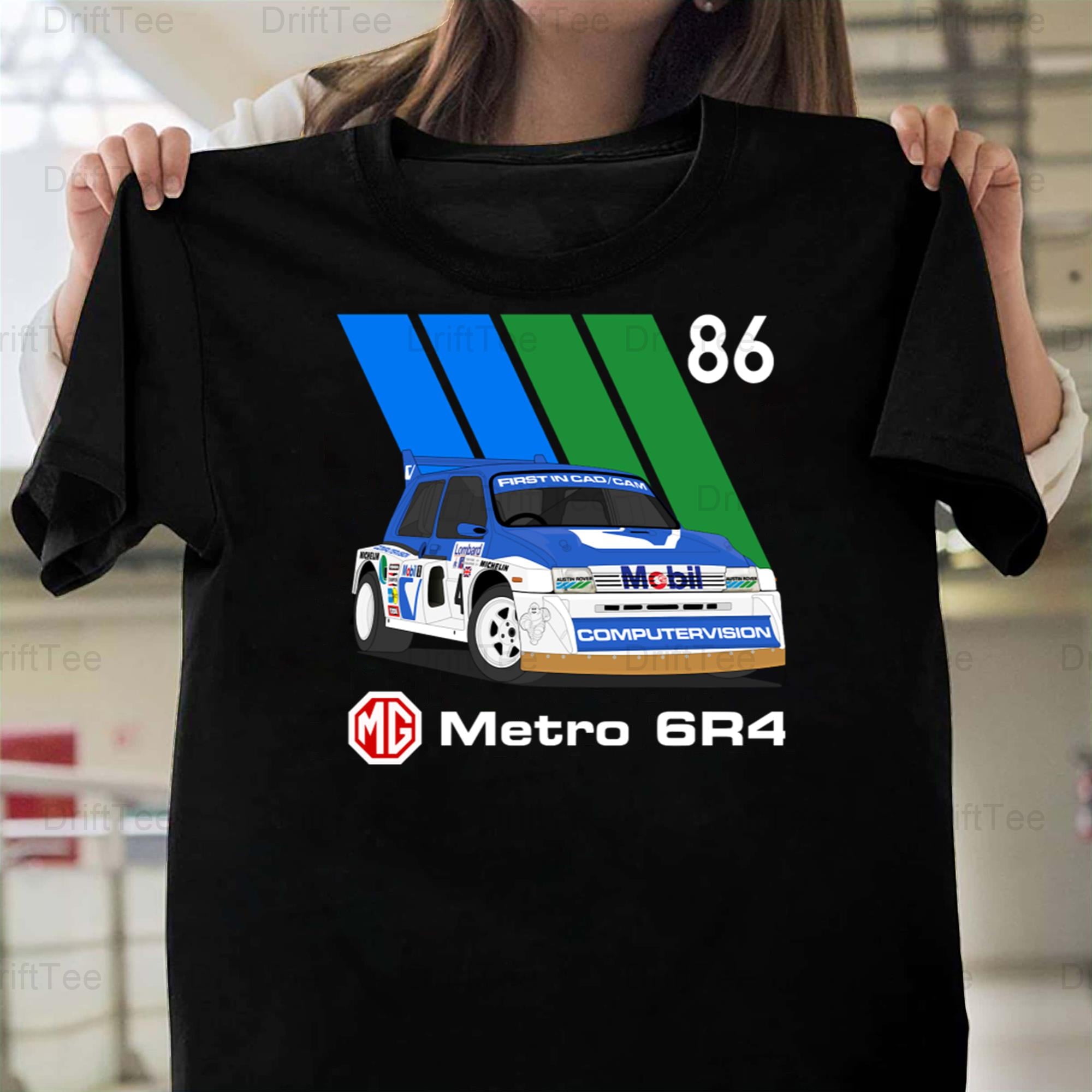 100% cotton tshirts men tee MG Metro 6R4 RAC 86 Black Version Vintage ...