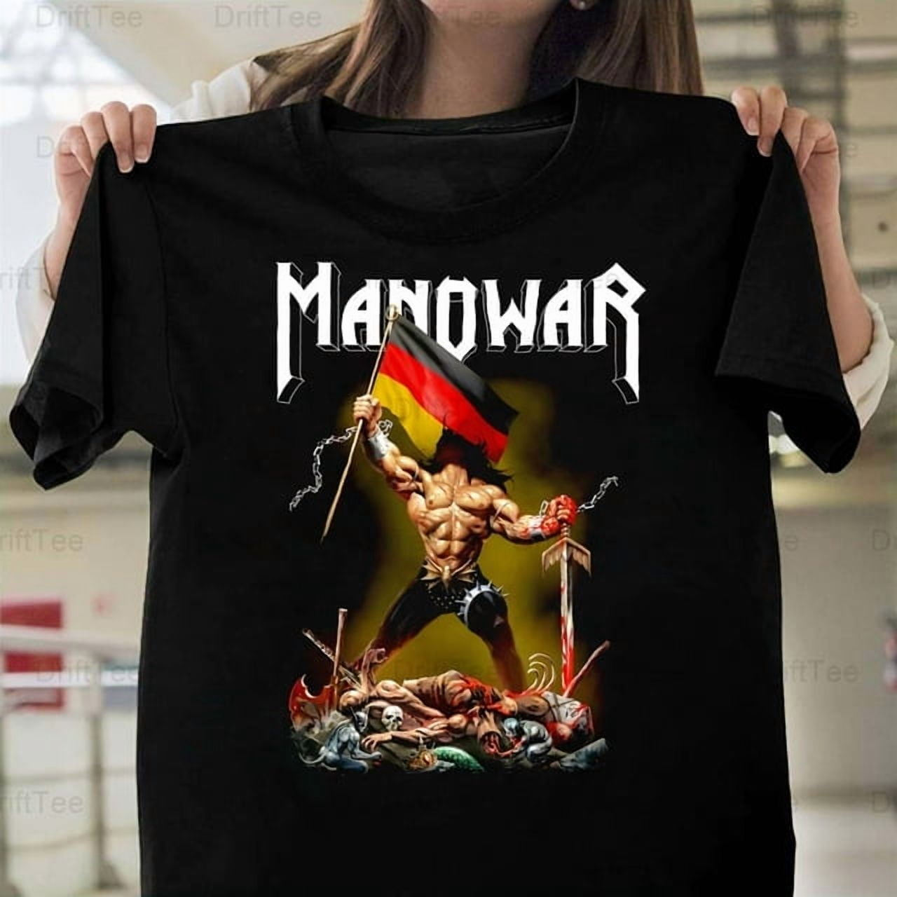 100% cotton tshirts men tee Manowar Germany Tour 2025 Heavy Metal Music ...
