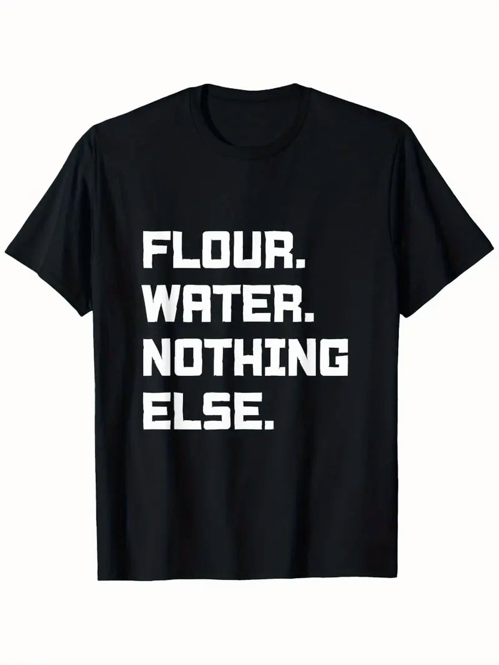 100% cotton tshirts men tee Matzah Ingredients Flour Water Nothing Else ...