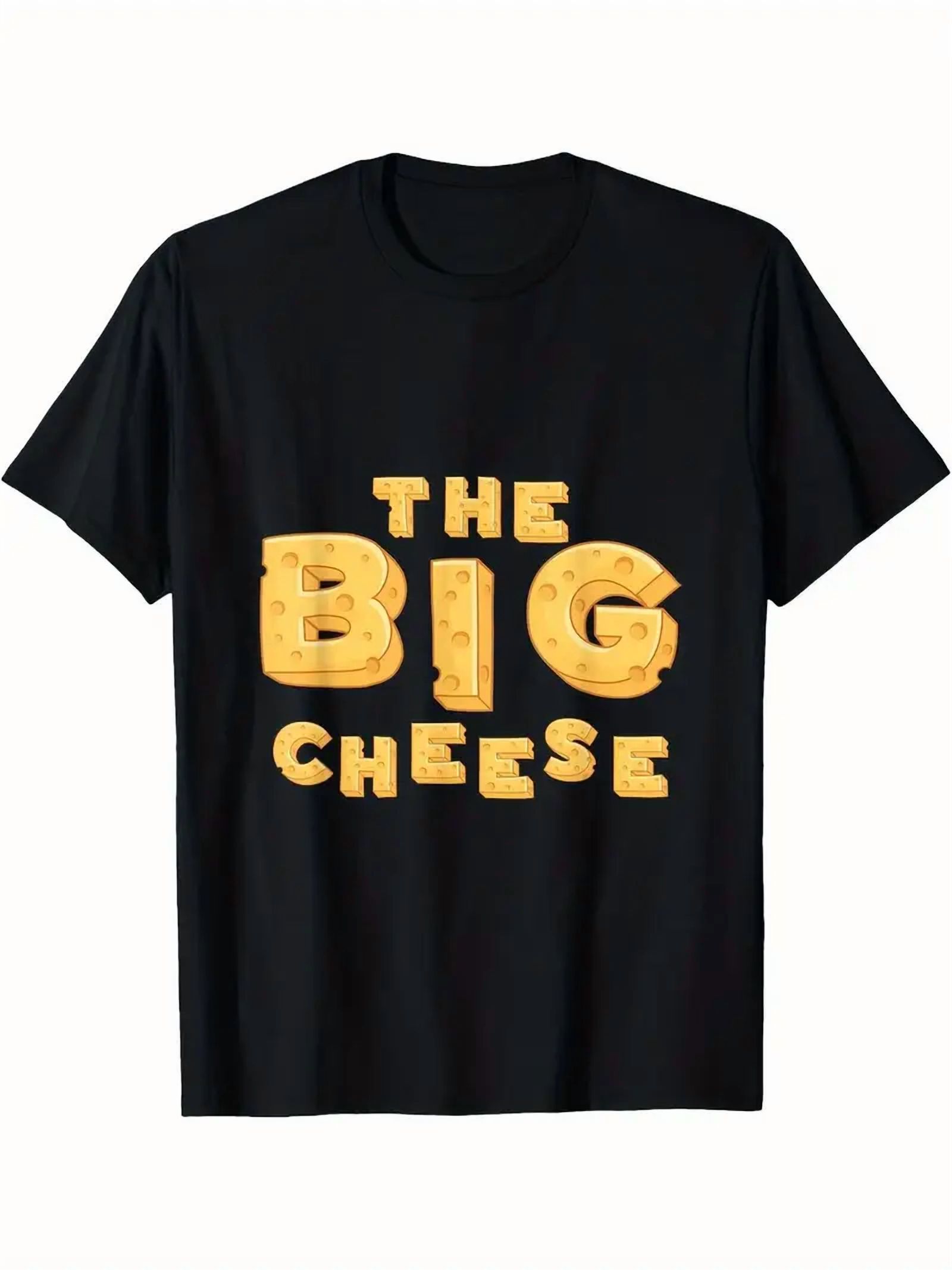 100% cotton tshirts men tee Men'S 100% Cotton T-shirt - "the Big Cheese ...