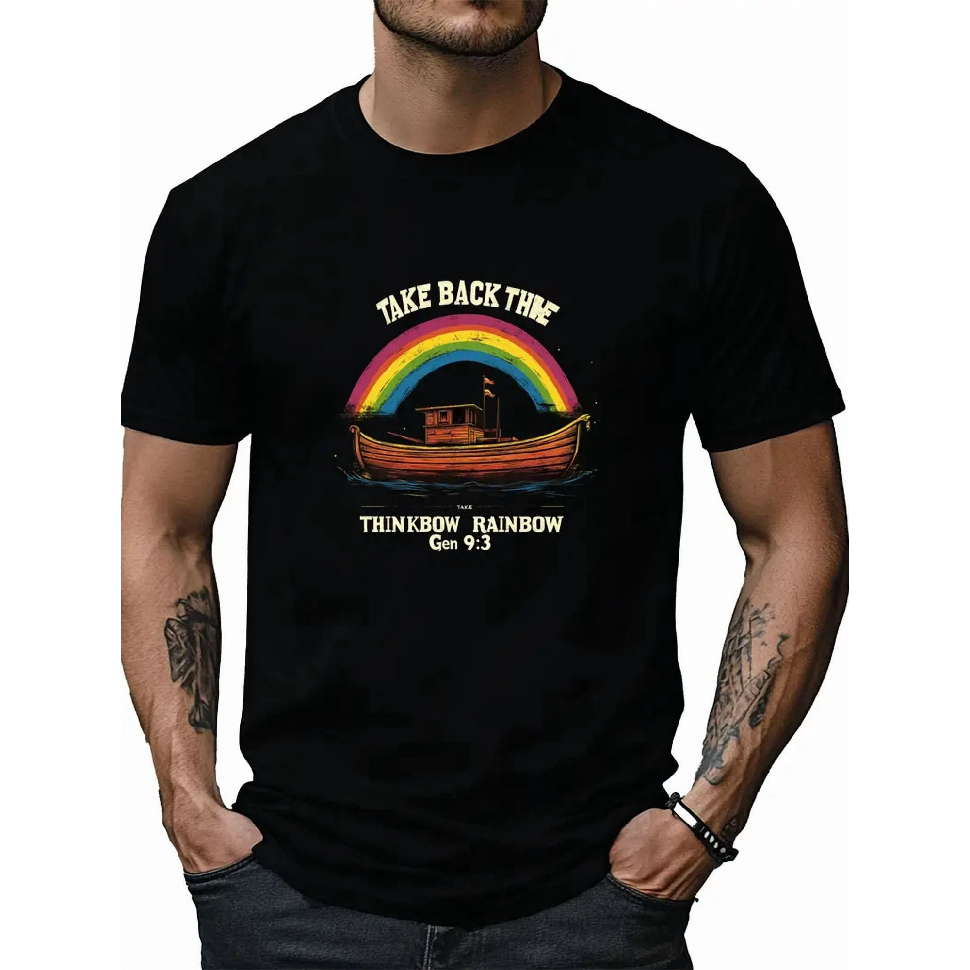 100% cotton tshirts men tee Men'S Casual Crew Neck T-Shirt with "Rice is Nice" Graphic ...