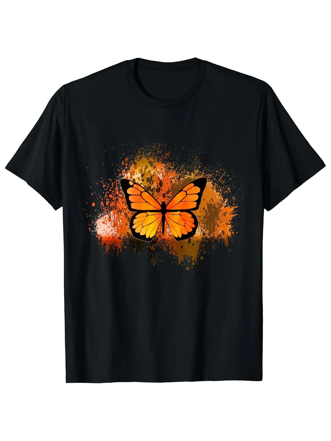 100% cotton tshirts men tee Men'S Monarch Butterflies Insect Monarch Butterfly Lover Abstract T ...