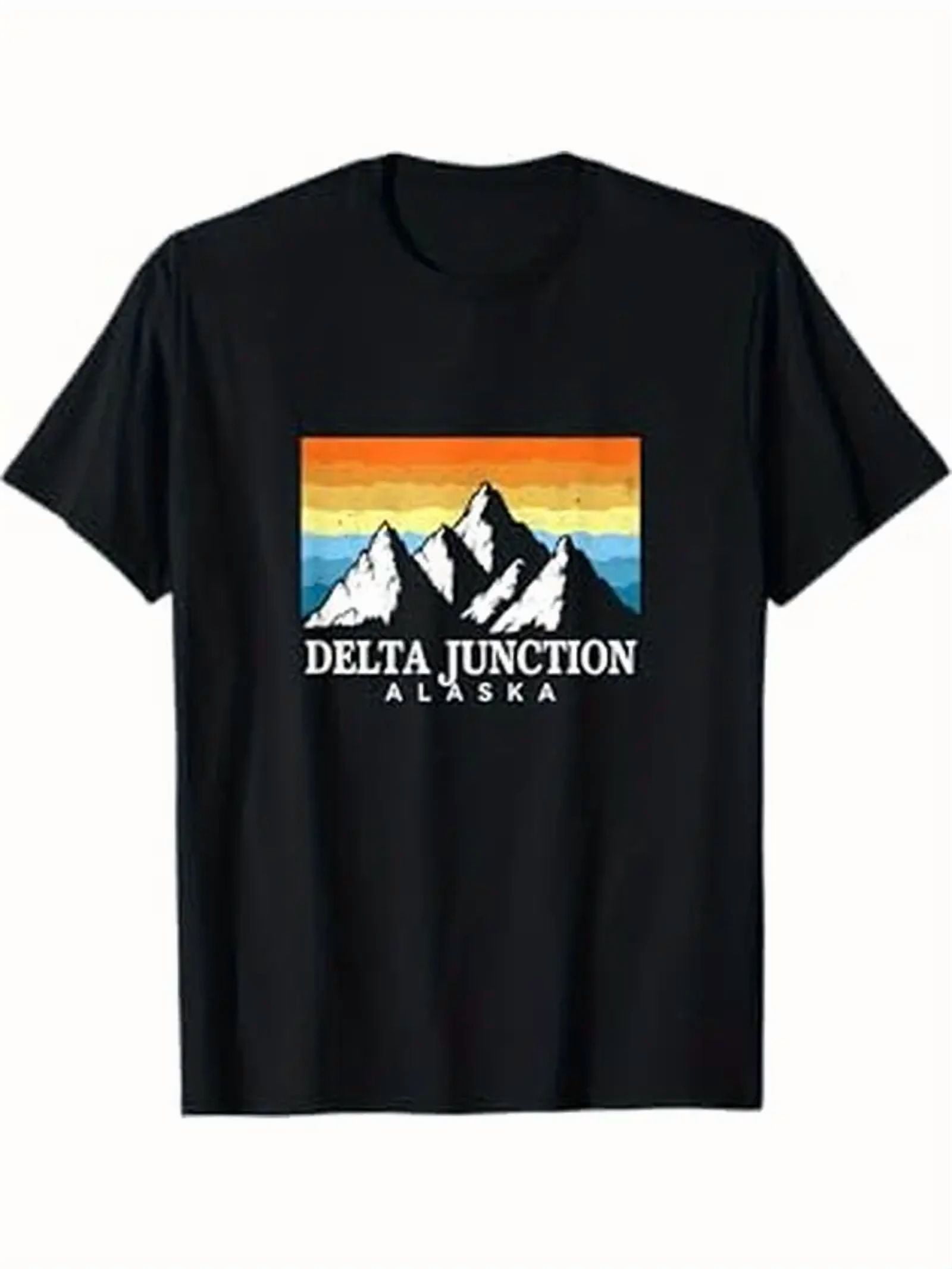 100% cotton tshirts men tee Men'S Vintage Delta Junction, Alaska ...