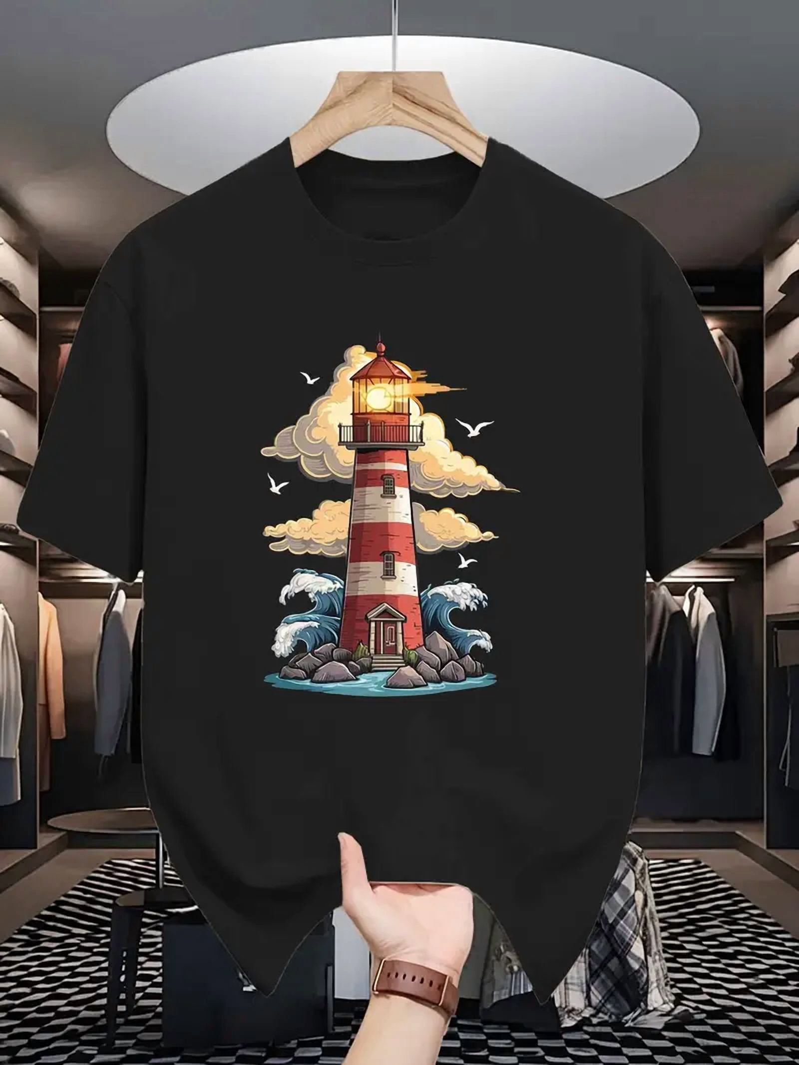 100% cotton tshirts men tee Men'S Vintage-Inspired Cotton T-Shirt With ...