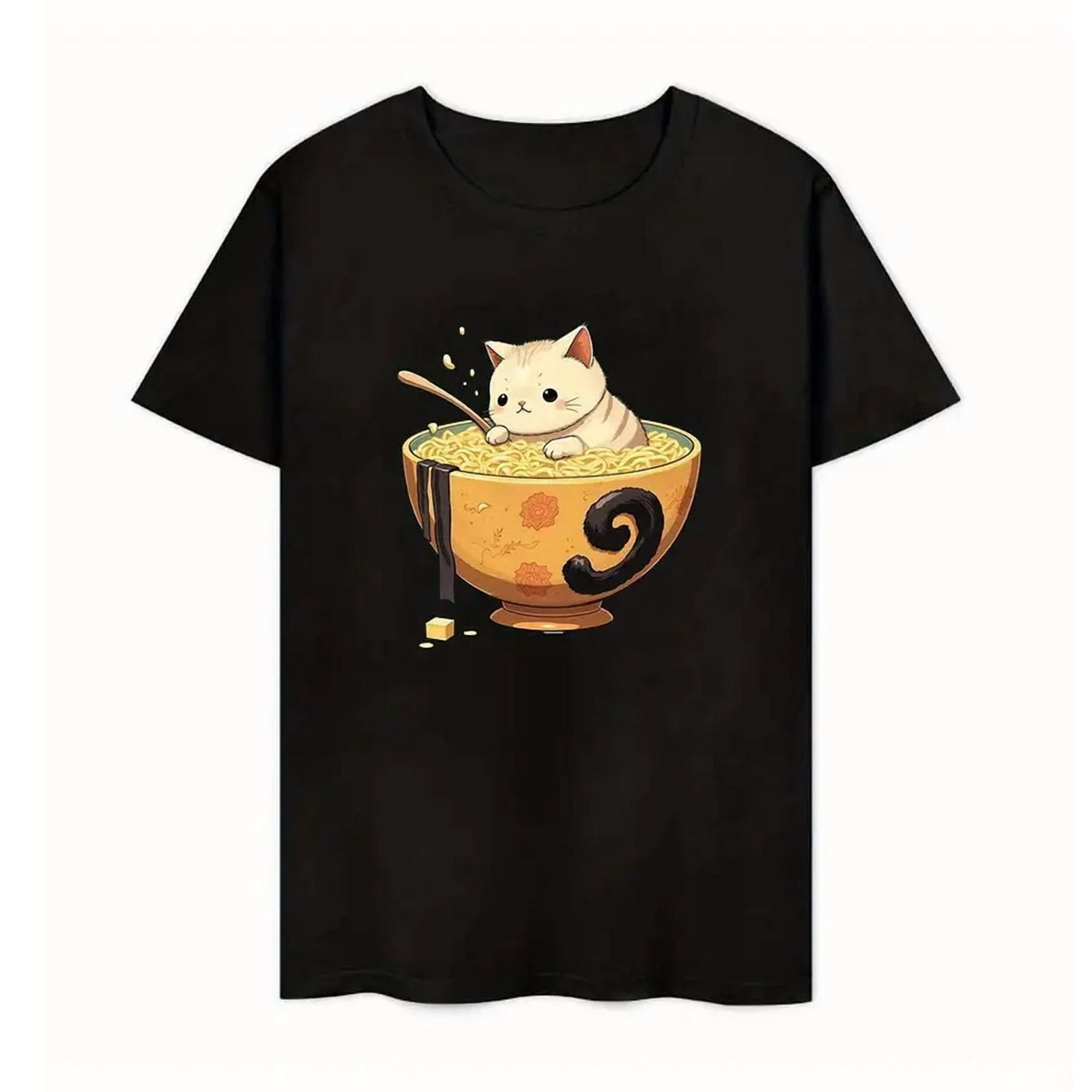 100% cotton tshirts men tee Men's 180g Pure Cotton T-Shirt - Cute Cat ...