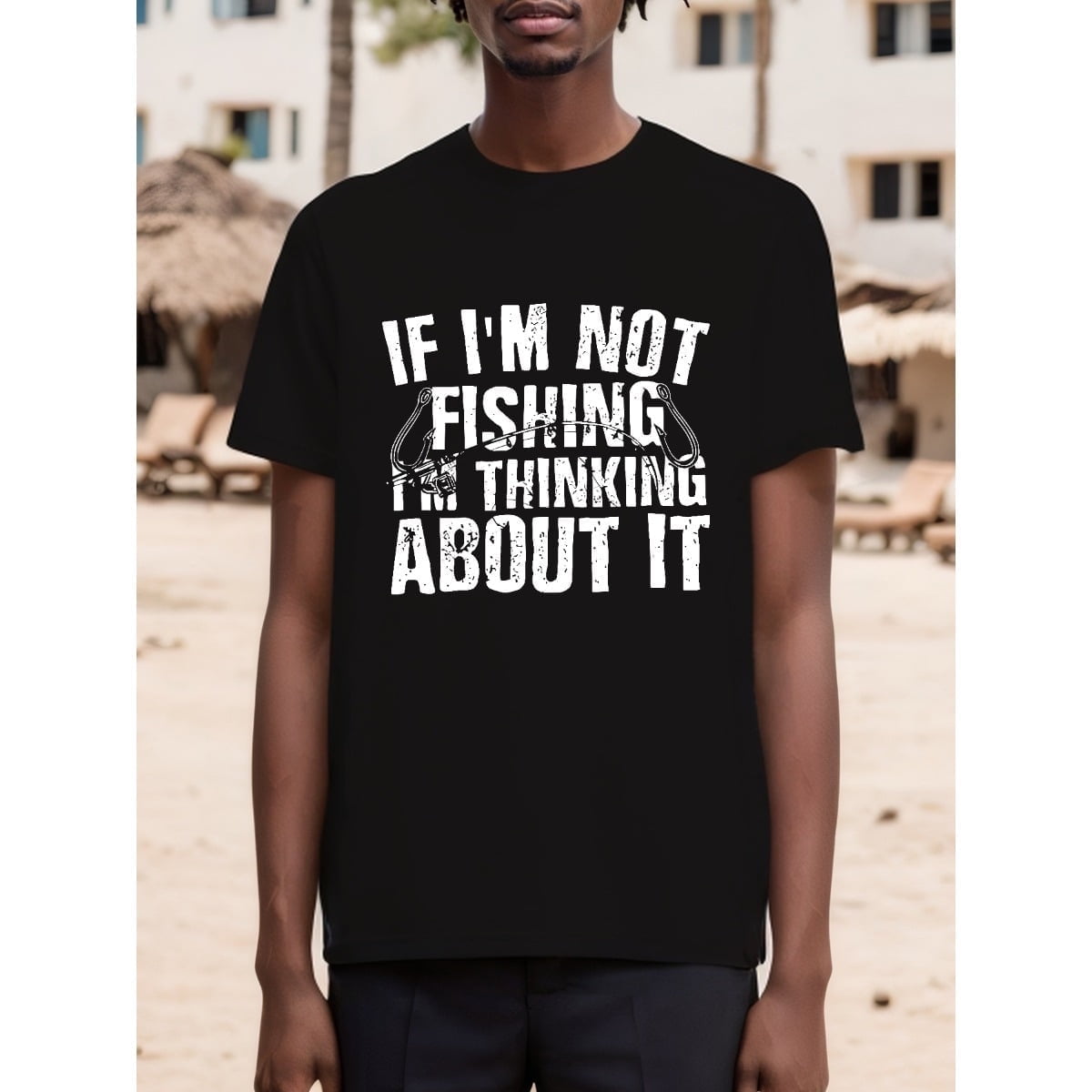 100% cotton tshirts men tee Men's Casual Cotton T-Shirt with "If I'm ...