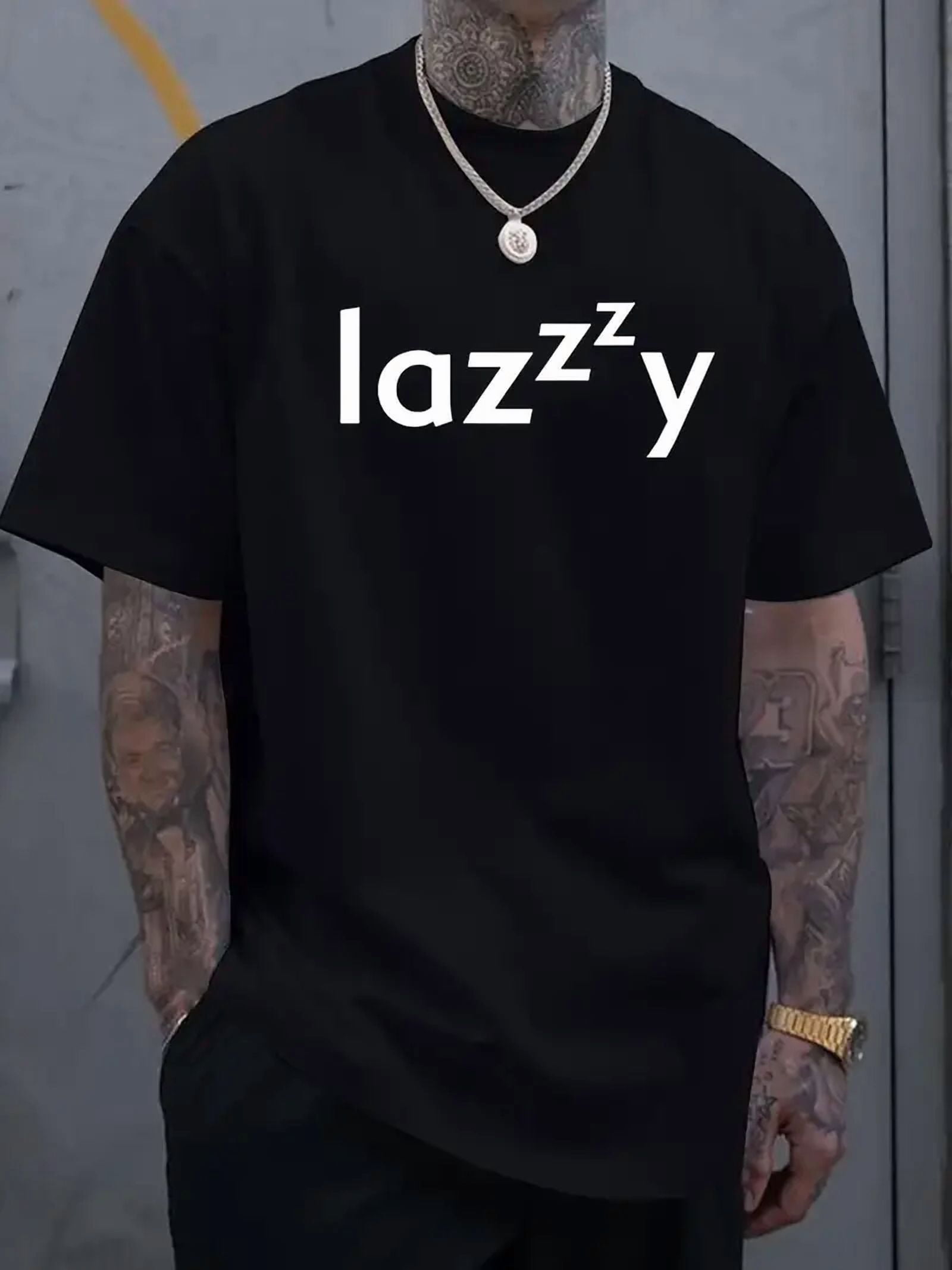 100% cotton tshirts men tee Men's Casual Short Sleeve T-Shirt with Bold ...