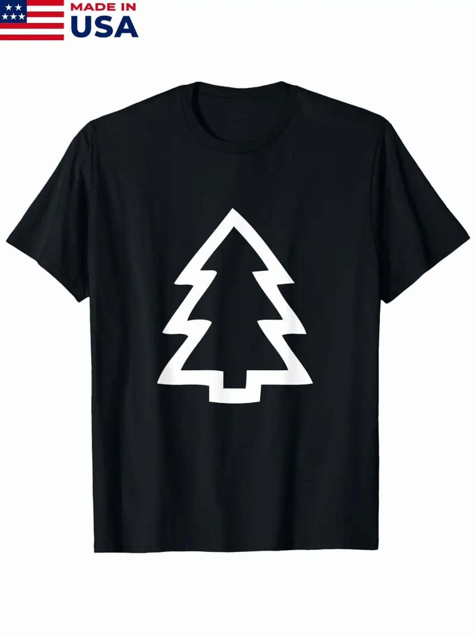 100% cotton tshirts men tee Men's Cotton T-Shirt | Vintage Pine Tree ...