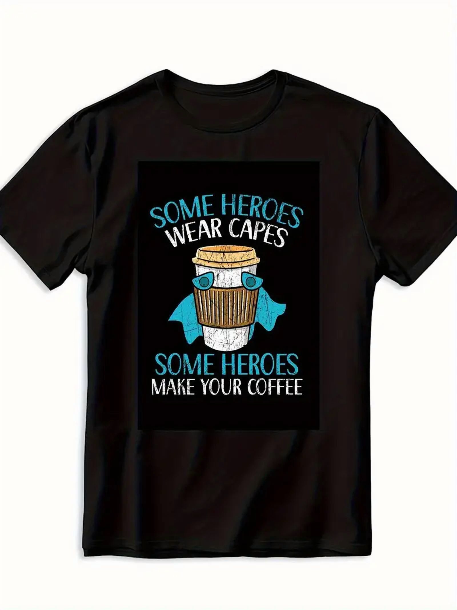 100% cotton tshirts men tee Men's Funny Coffee Lover T-Shirt - "Some ...