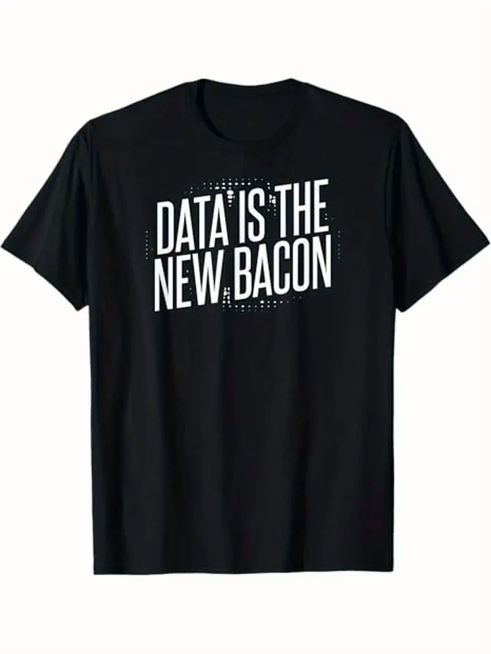 100% cotton tshirts men tee Men's Funny Tech Saying T-Shirt - Data Is ...