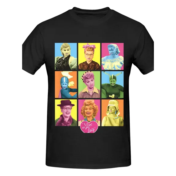 100% cotton tshirts men tee Men's I Love Lucy Classic TV Show ...