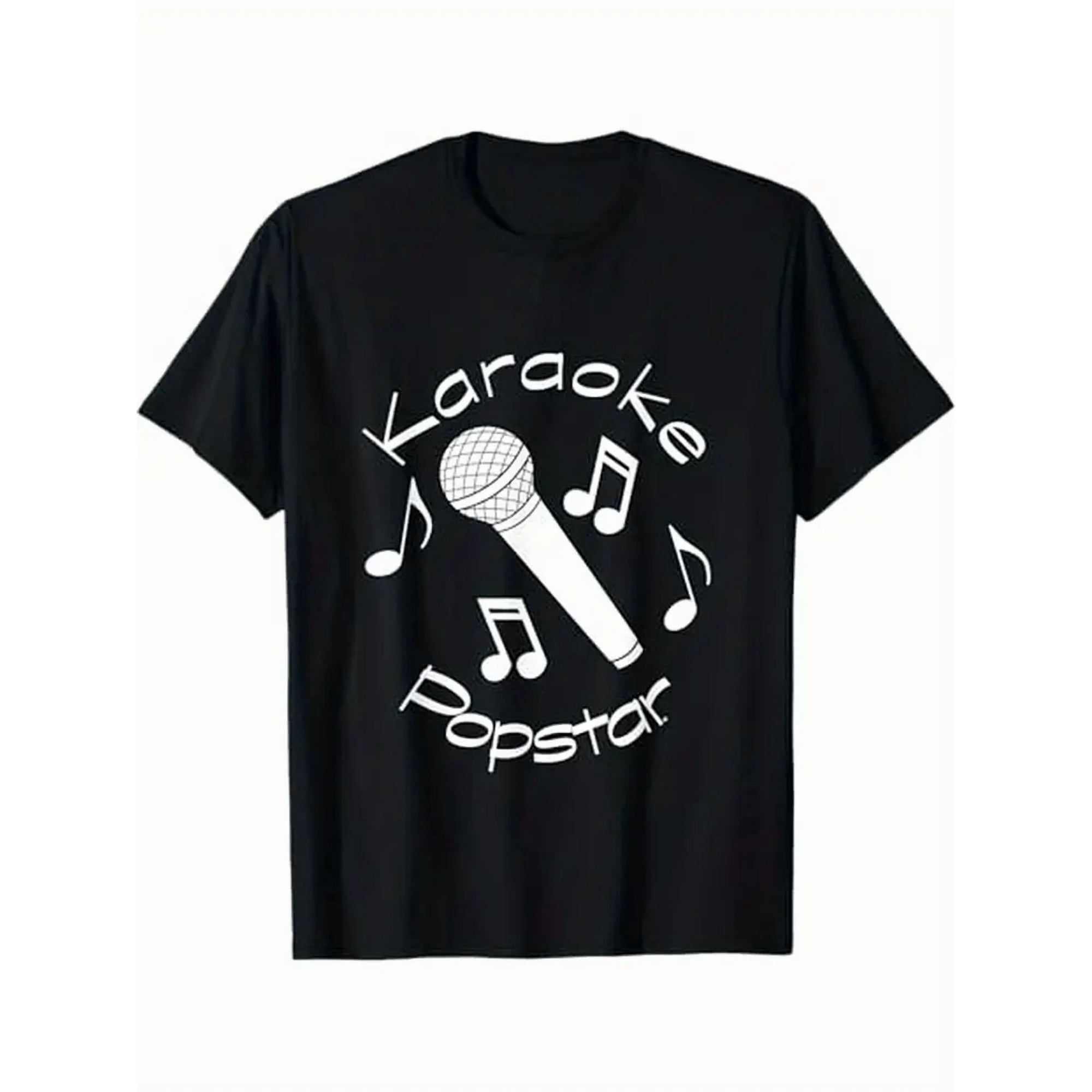 100% cotton tshirts men tee Men's Karaoke Party T-Shirt - Stage Mic ...