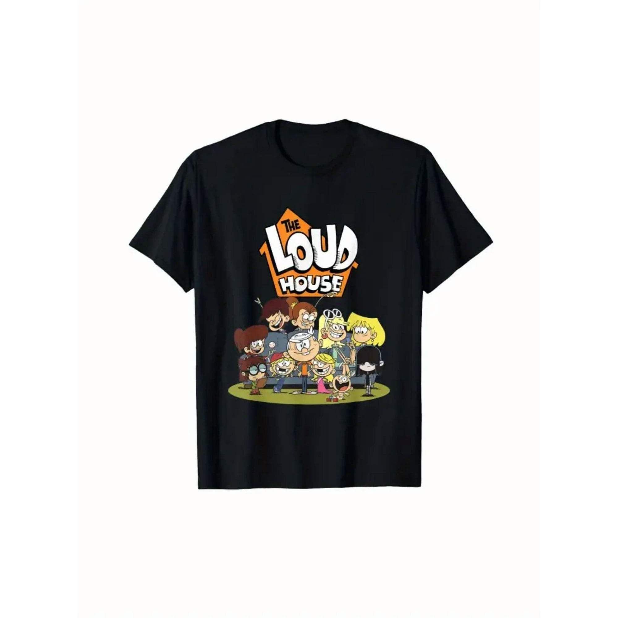 100% cotton tshirts men tee Men's "Loud House" Graphic Tee - Black ...