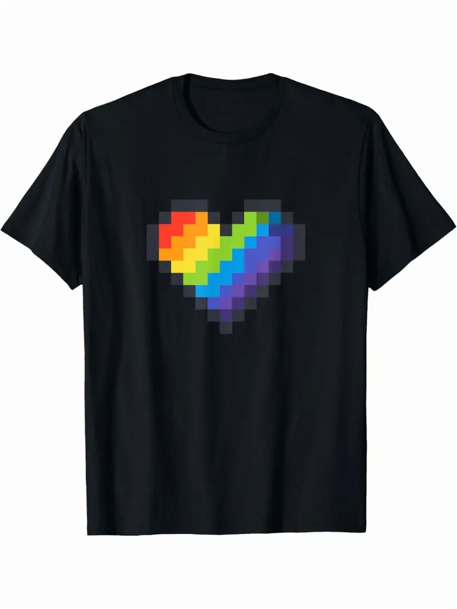 100% cotton tshirts men tee Men's Retro Gaming T-Shirt - Black Tee with ...