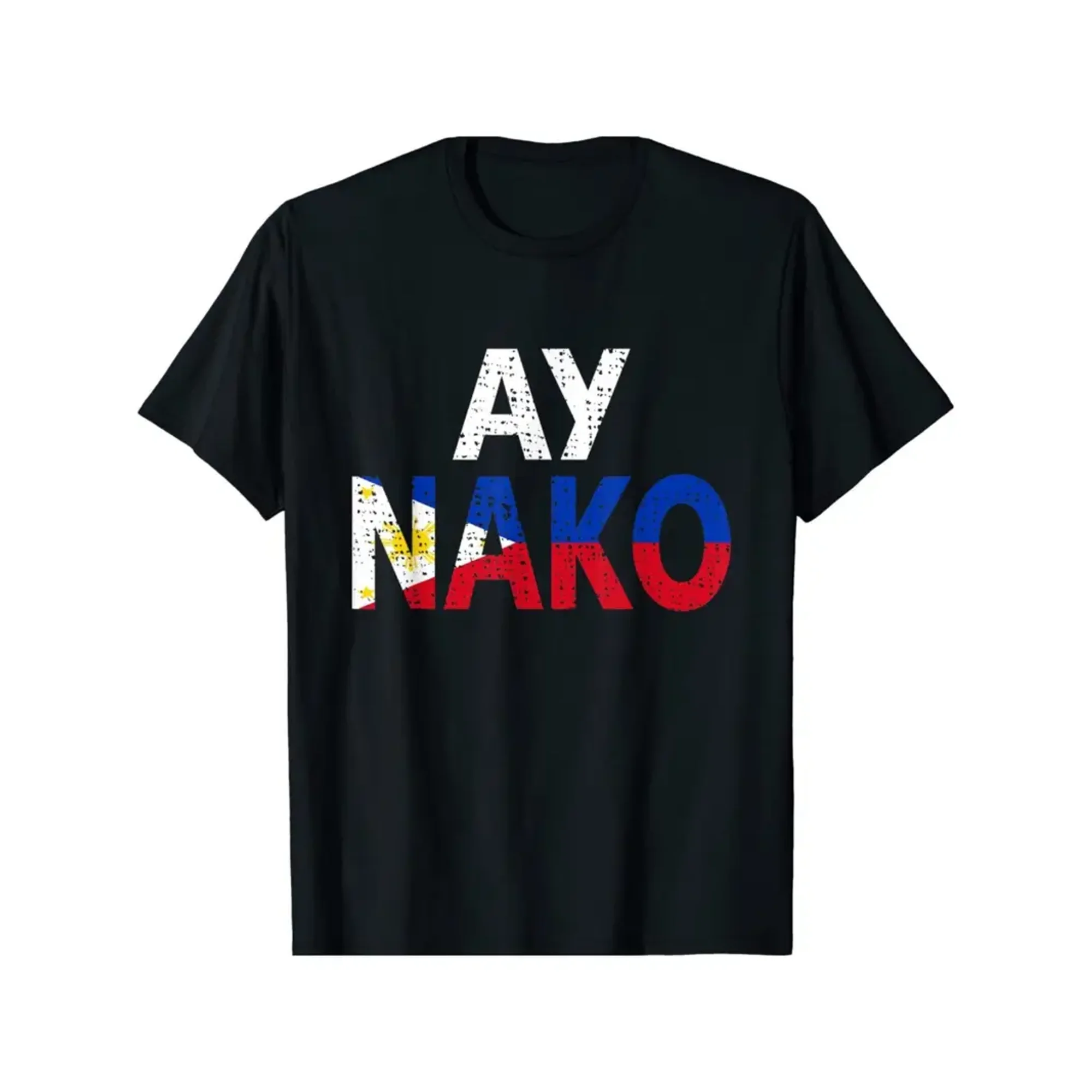 100% cotton tshirts men tee Men's Vintage Filipino "Ay Nako" Graphic T ...