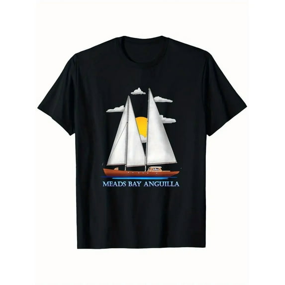 100% cotton tshirts men tee Men's & Women's Nautical Sailing T-Shirt ...