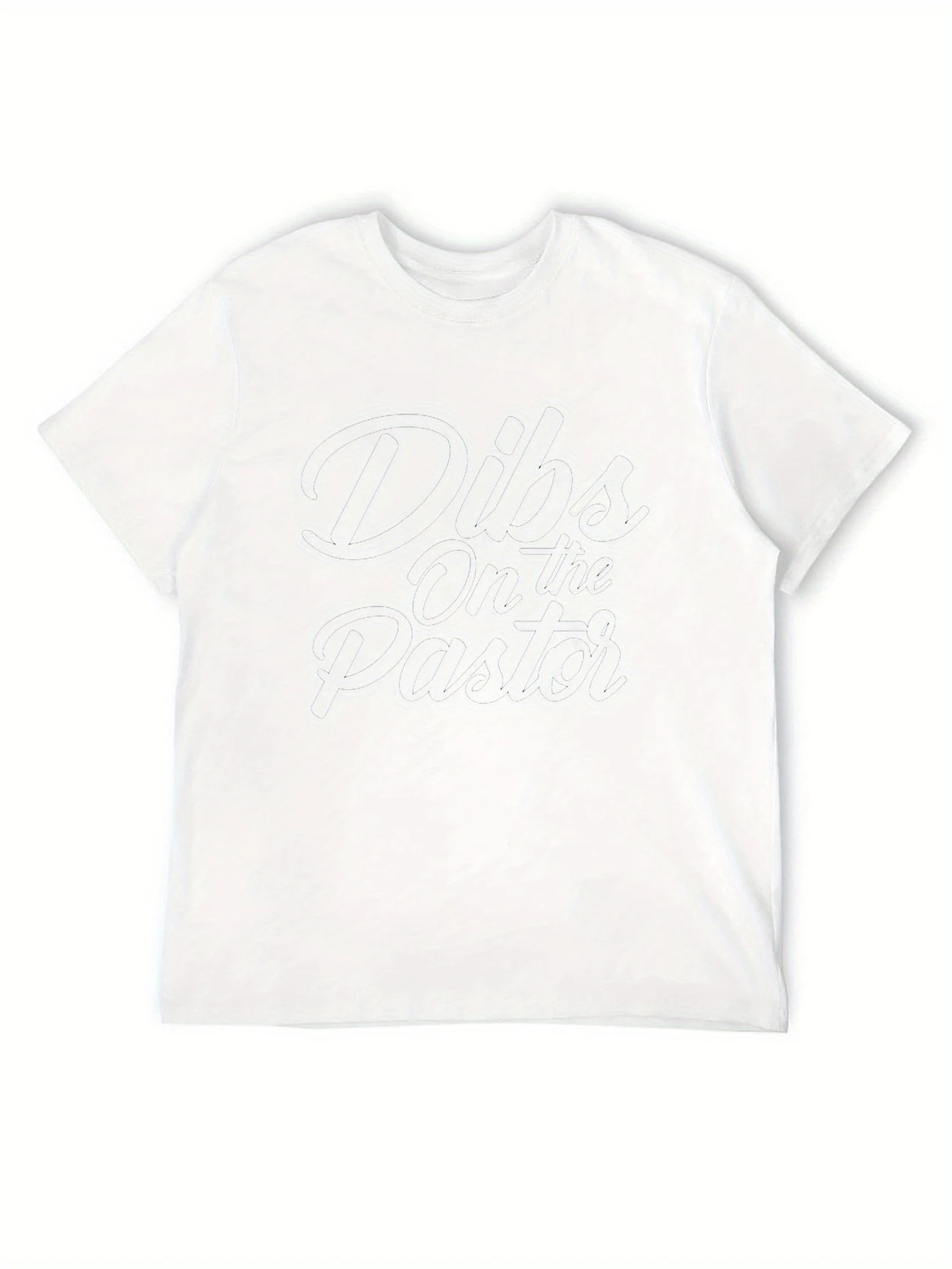 100% cotton tshirts men tee Mens Funny Dibs On The Pastor Gift Cool ...