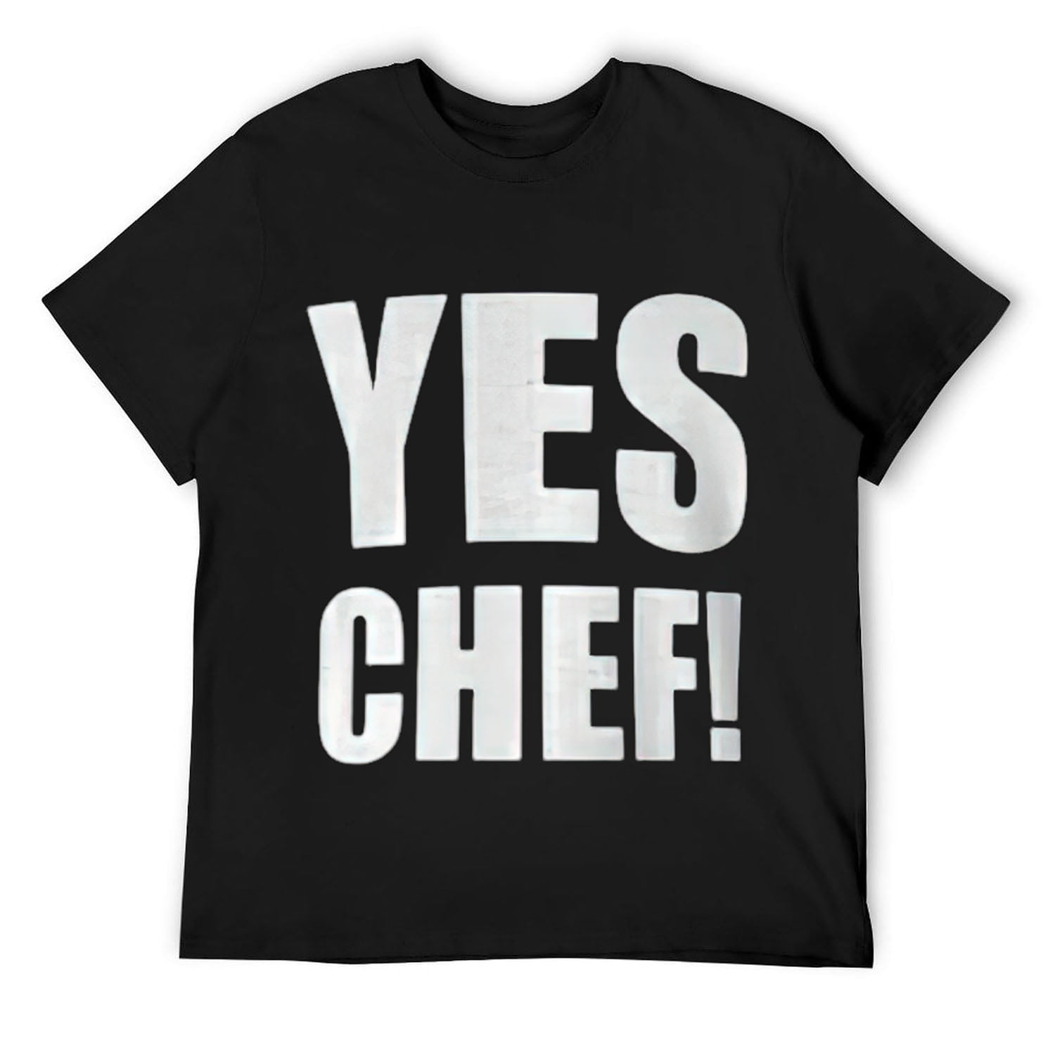100% cotton tshirts men tee Mens Funny Yes Chef! saying Design for Home ...