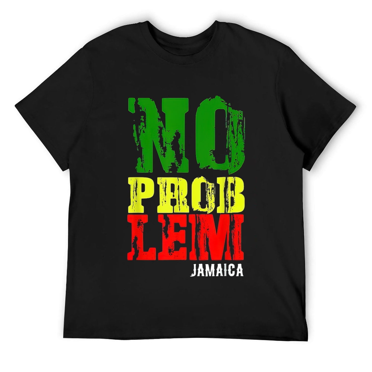 100% cotton tshirts men tee Mens "No Problem Jamaica" T-Shirt - Walmart.com