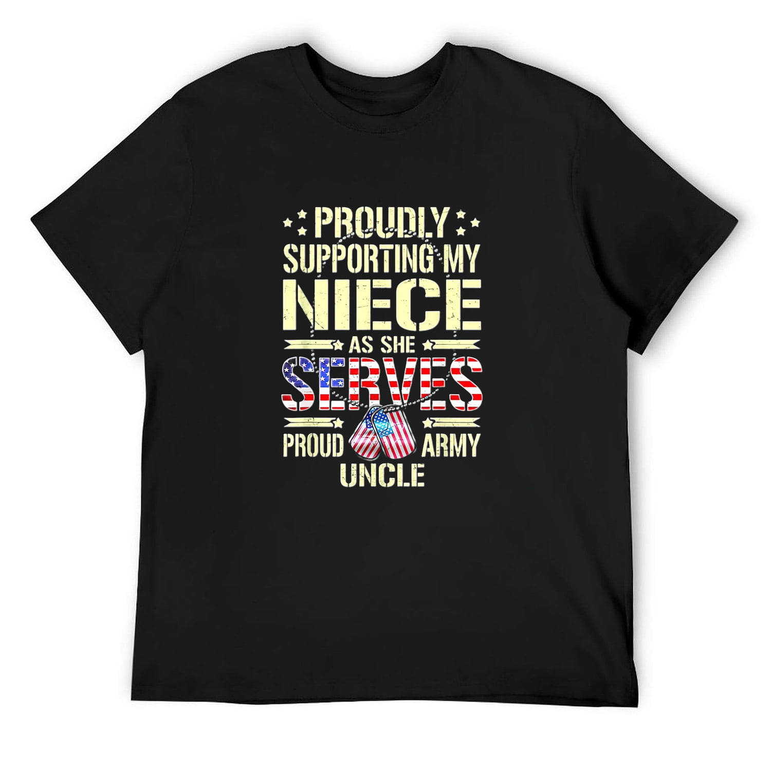 100% cotton tshirts men tee Mens Supporting My Niece As She Serves ...