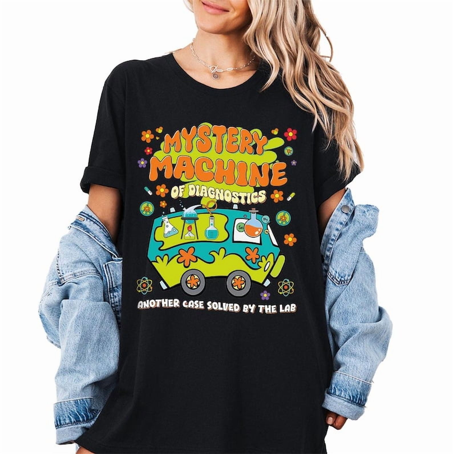 100% cotton tshirts men tee Mystery Machine Chemistry Lab Shirt, Another Case Solved by the Lab ...