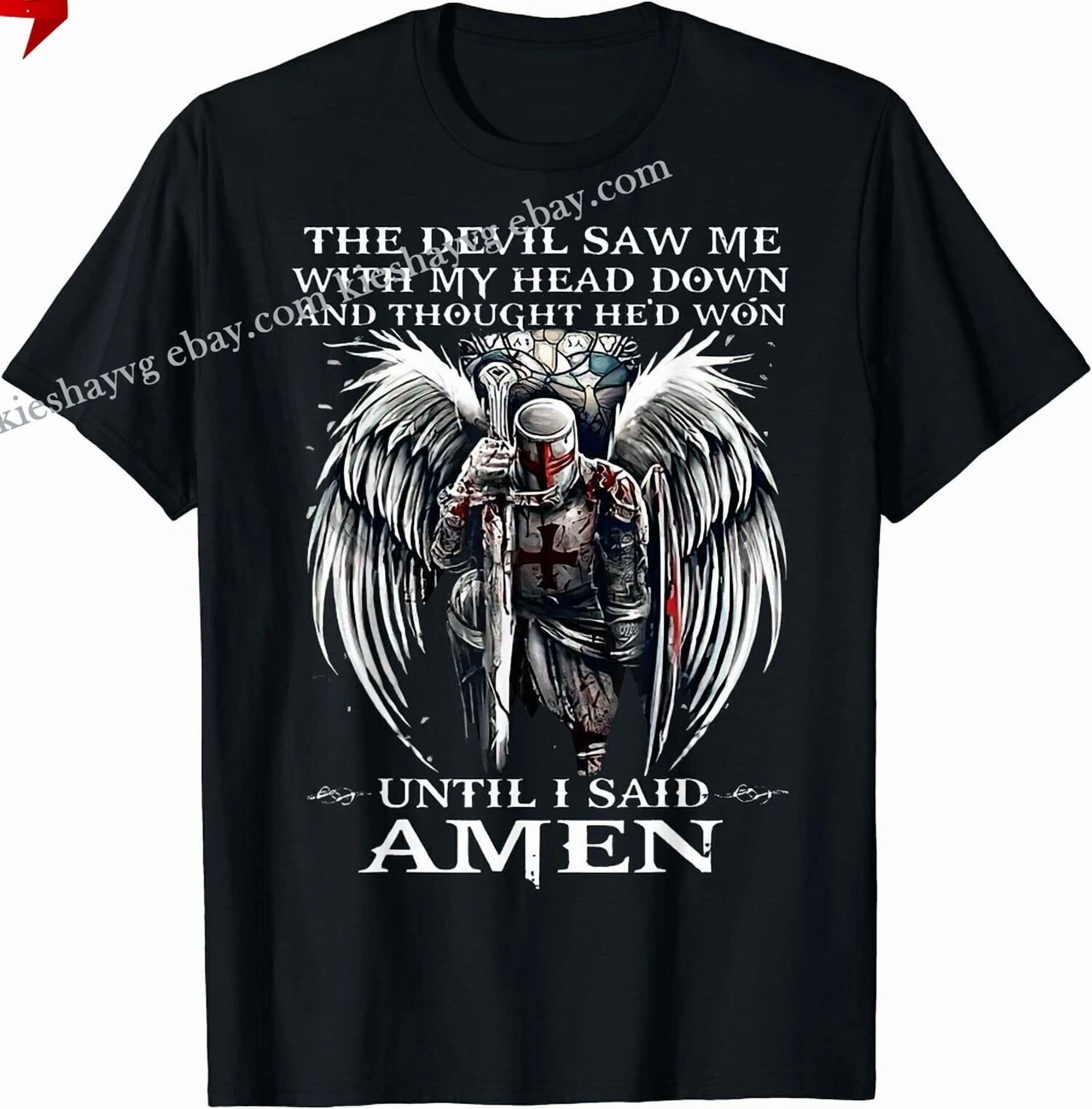 100% cotton tshirts men tee NEW LIMITED The Devil Saw Me With My Head ...